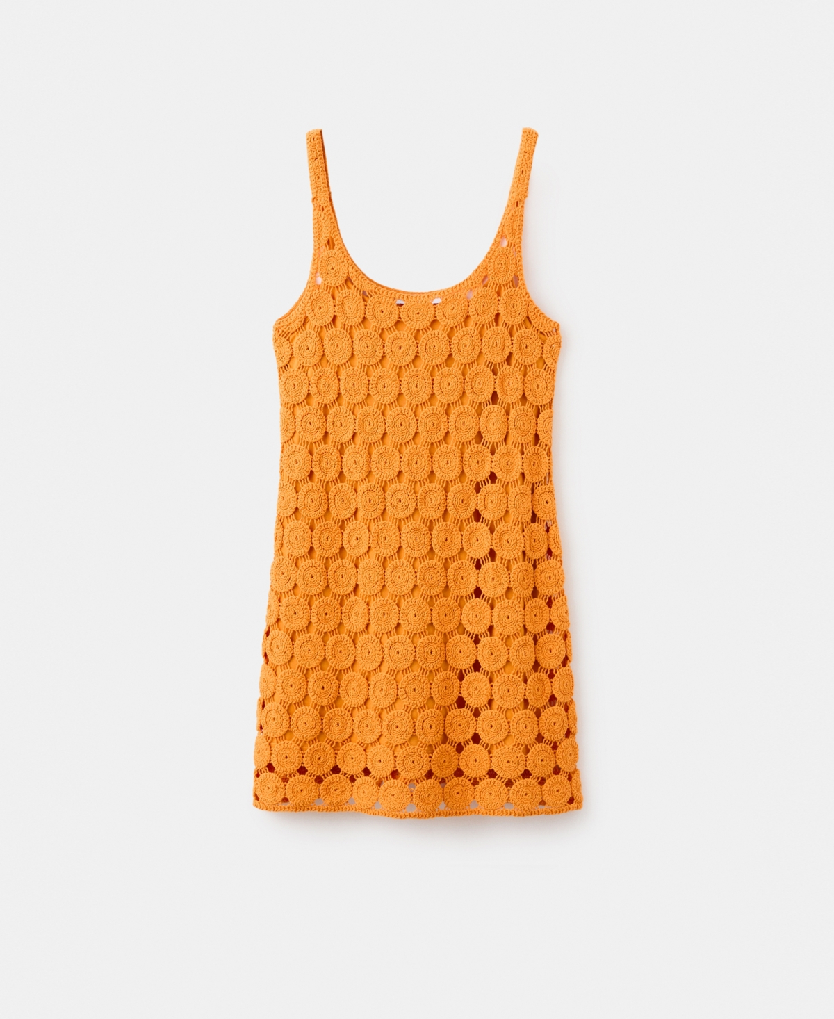 Click here for Mango Womens Crochet Short Dress - Orange prices