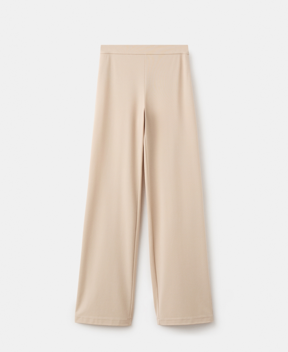 Click here for Mango Womens Straight Mid-Rise Pants - Sand prices