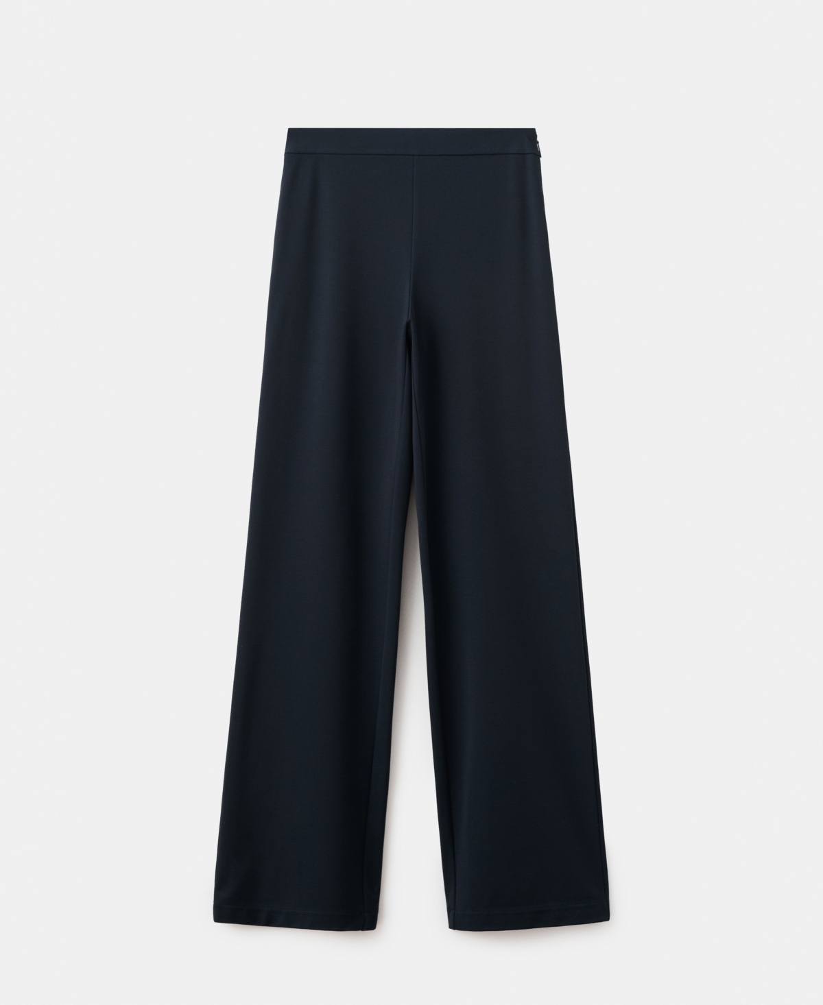 Click here for Mango Womens Straight Mid-Rise Pants - Navy prices