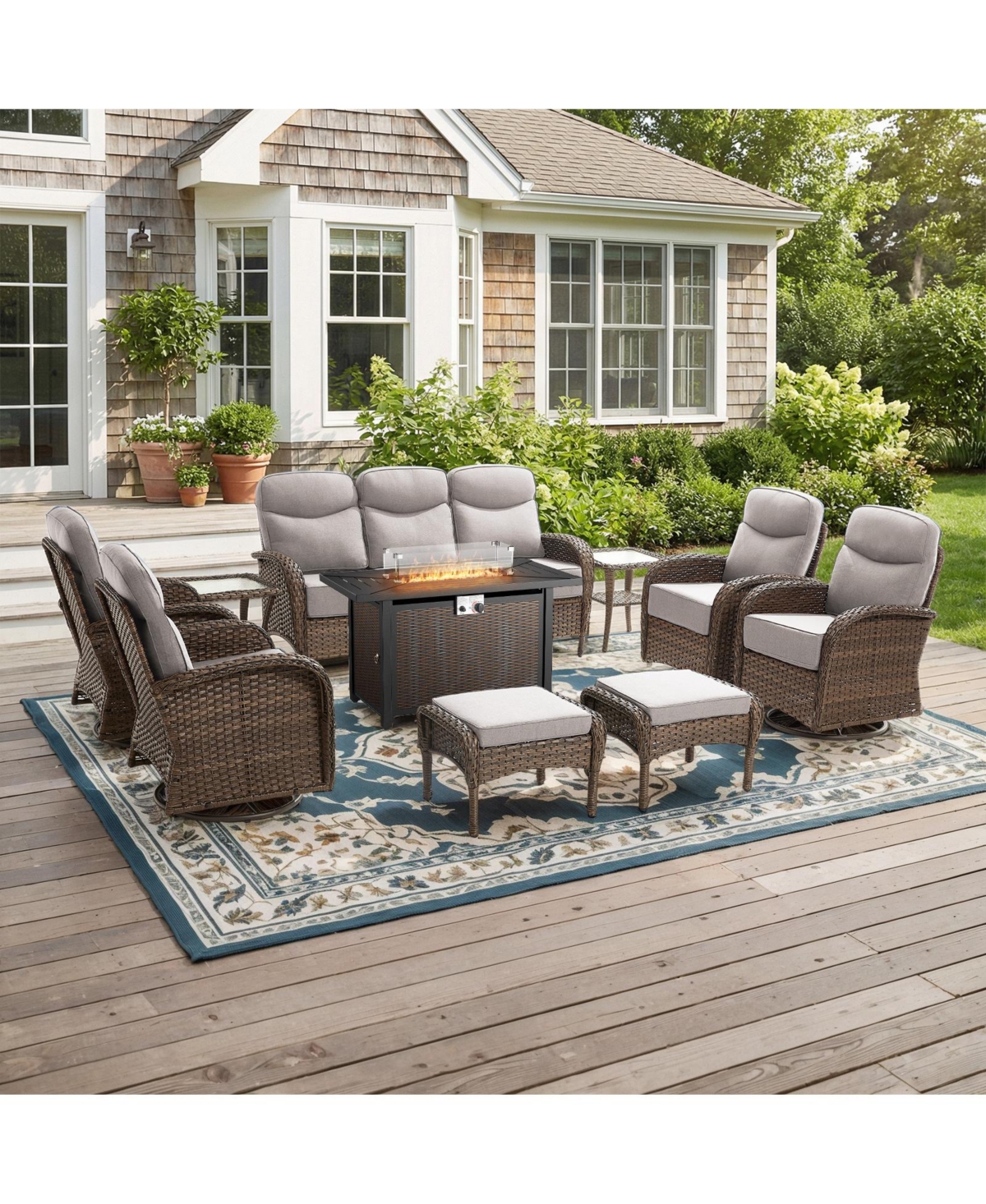 Click here for Pocassy Patio Furniture Set with 6-Inch Thick Cush... prices