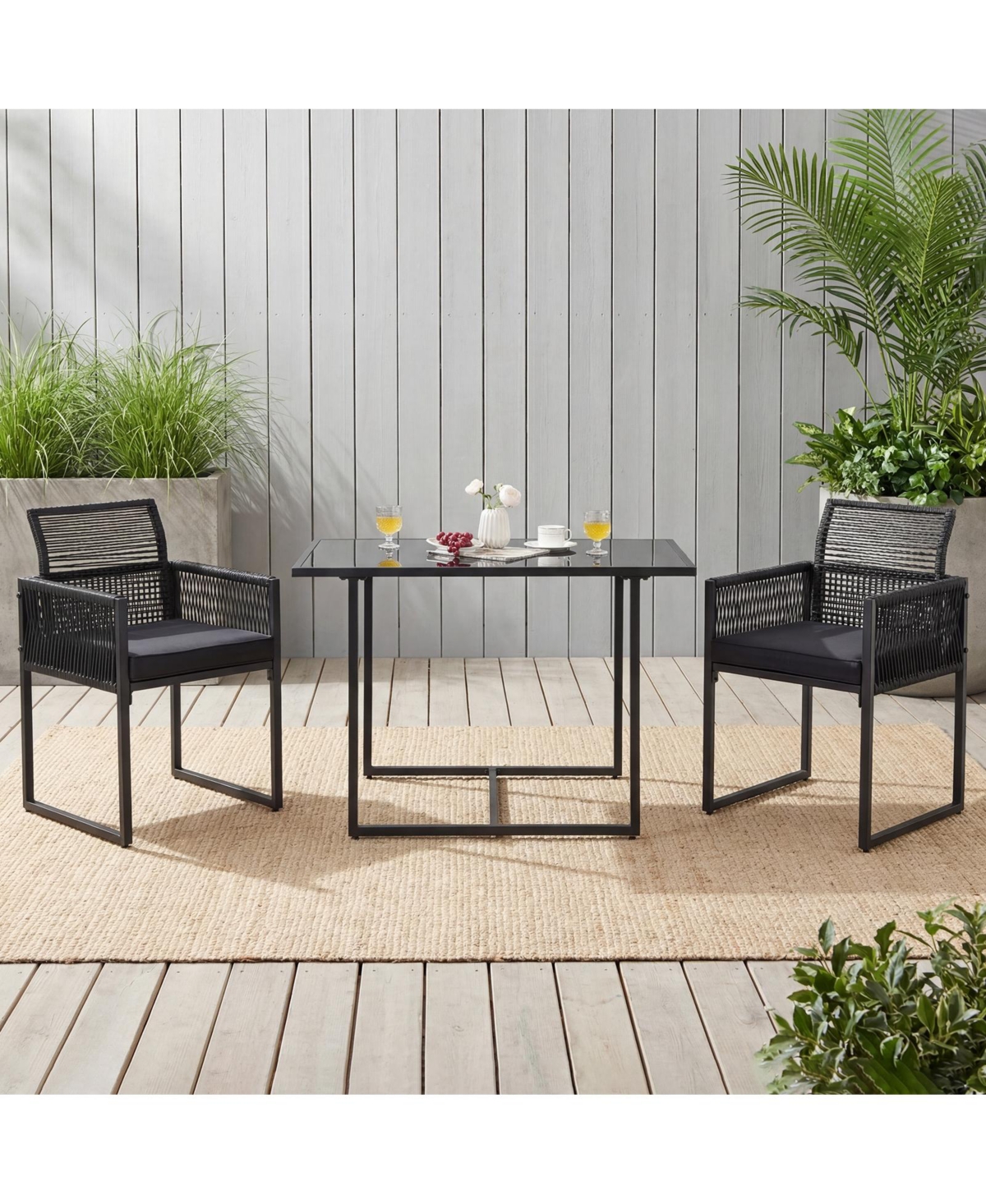 Click here for Costway 3PCS Patio Pe Wicker Furniture Set Cushion... prices