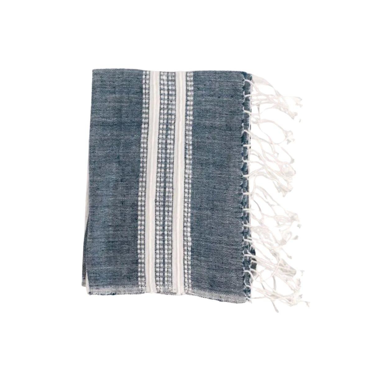 Click here for Creative Women  Aden Cotton Hand Towel - Navy / na... prices