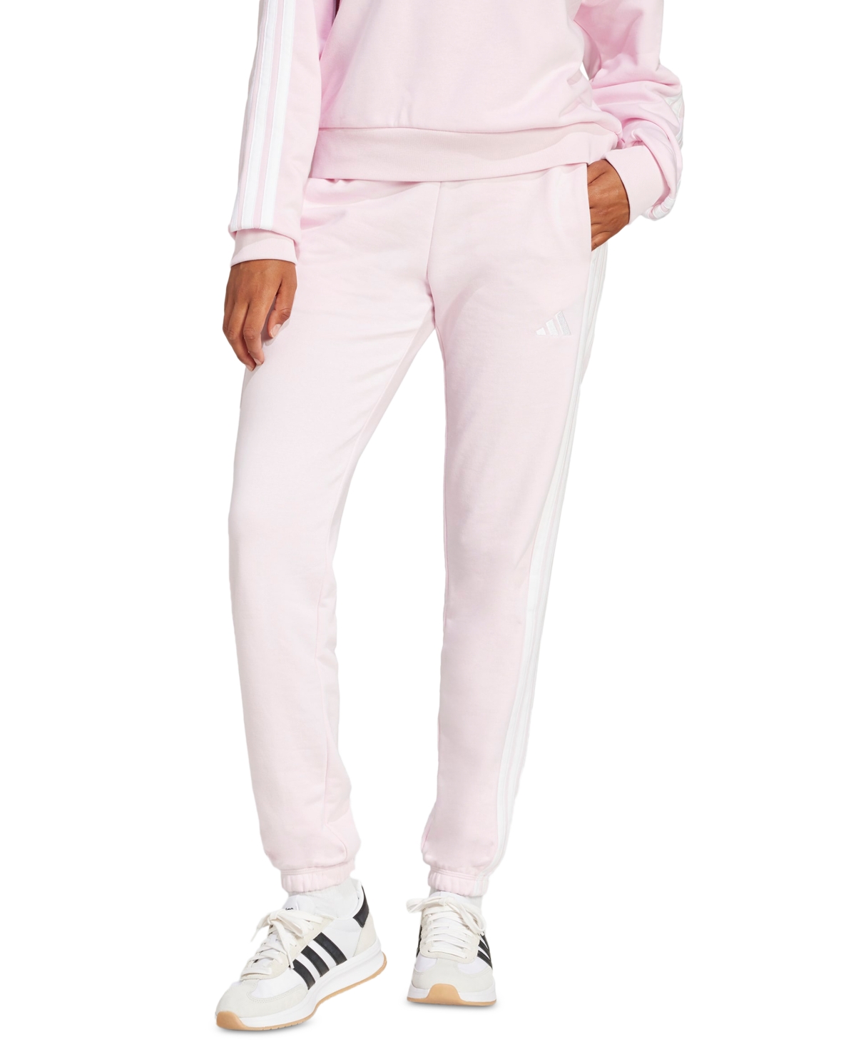 Click here for adidas Womens Essentials 3-Stripes French Terry Cu... prices