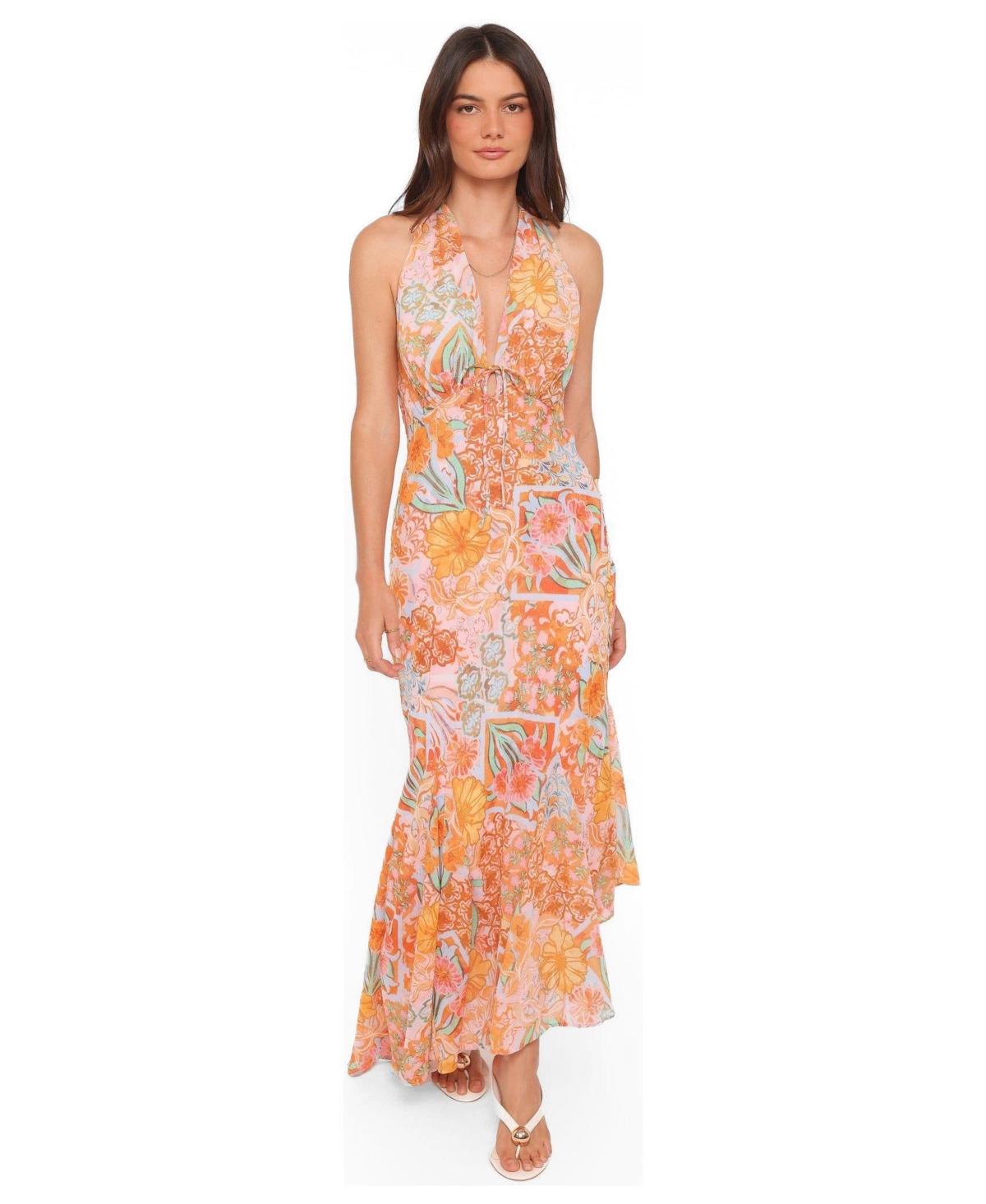 Click here for Petal and Pup Womens Alkira Maxi Dress - Orange su... prices