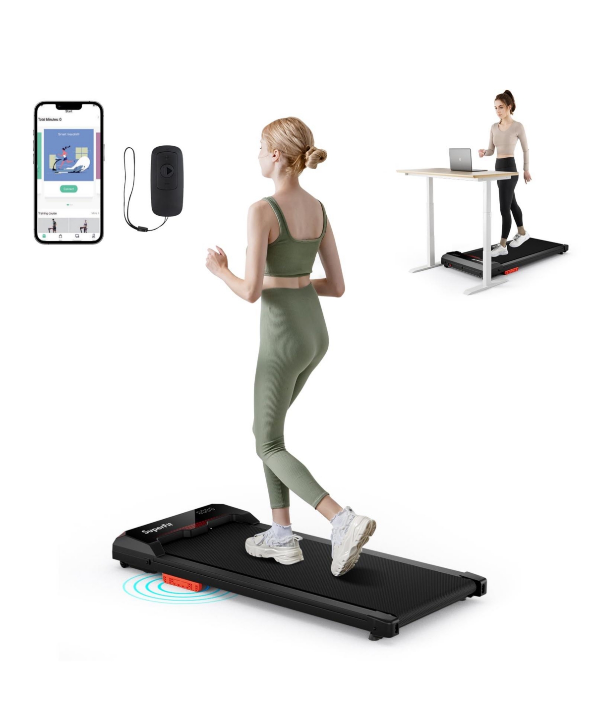 Click here for Kuyotq Hp Under Desk Treadmill with Remote Control... prices