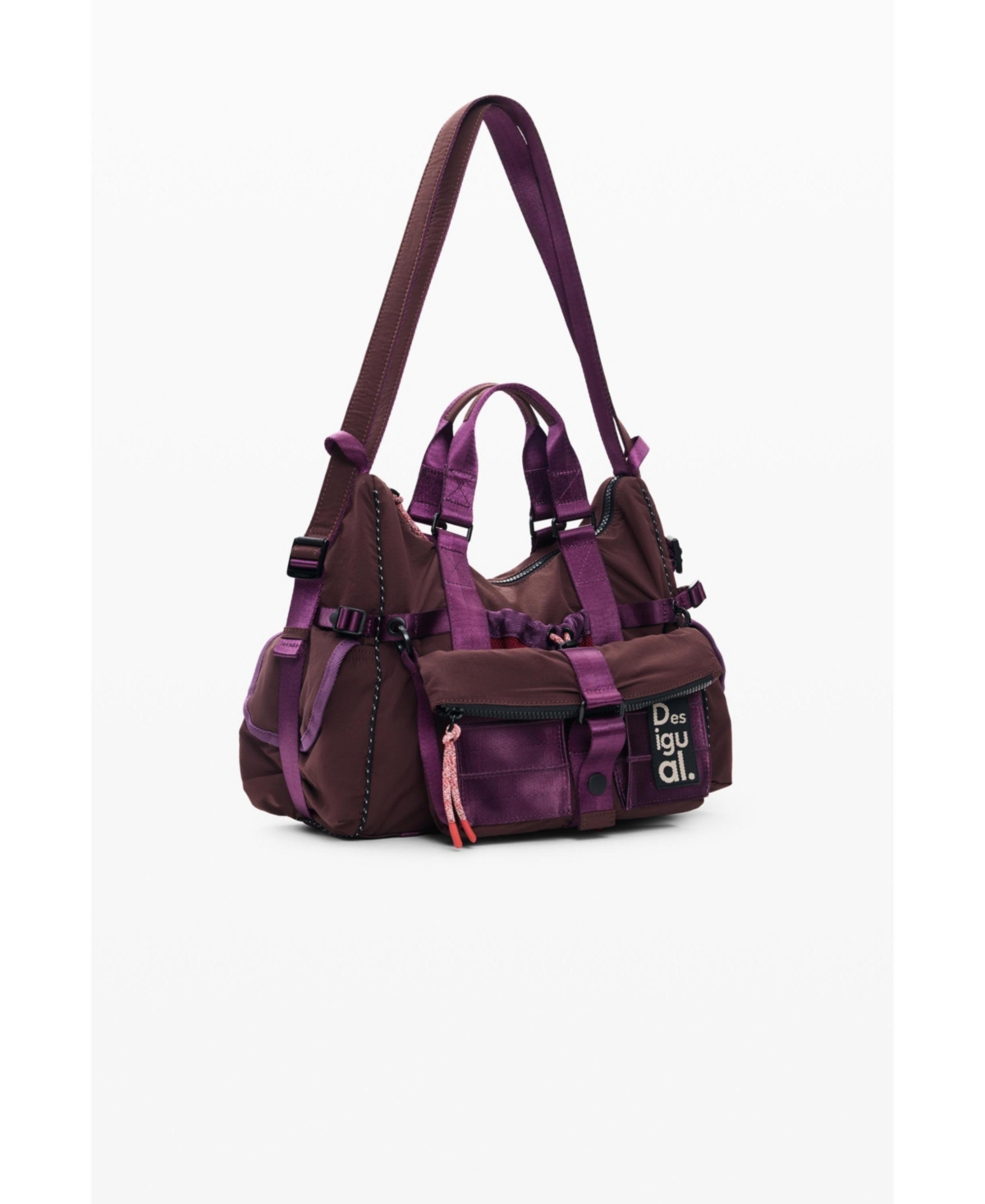 Click here for Desigual Womens 2-in-1 Backpack Bag - Burgundy prices