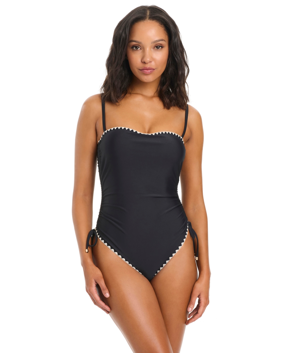 Click here for Bar Iii Womens Desert Muse Banded Pull-On One-Piec... prices