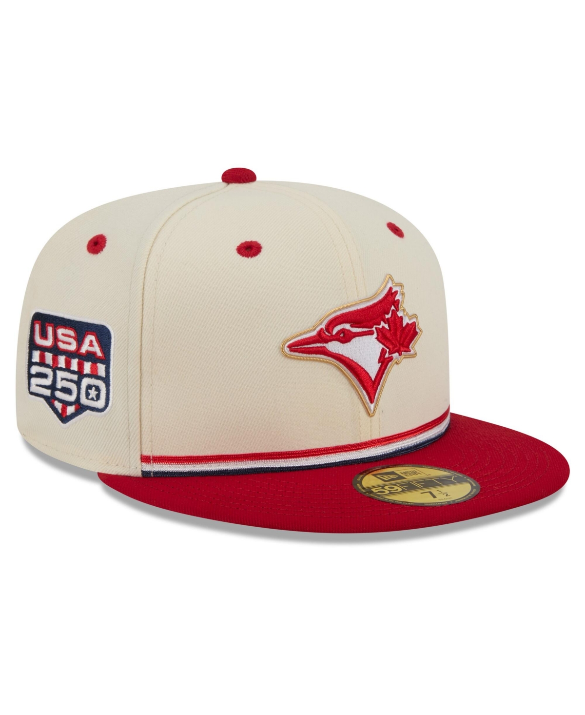 Click here for New Era Mens Cream/Red Toronto Blue Jays Usa 250 F... prices