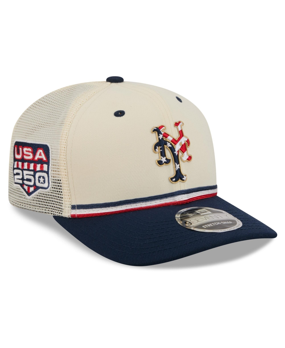 Click here for New Era Mens N/A Cream/Navy New York Mets Usa 250... prices