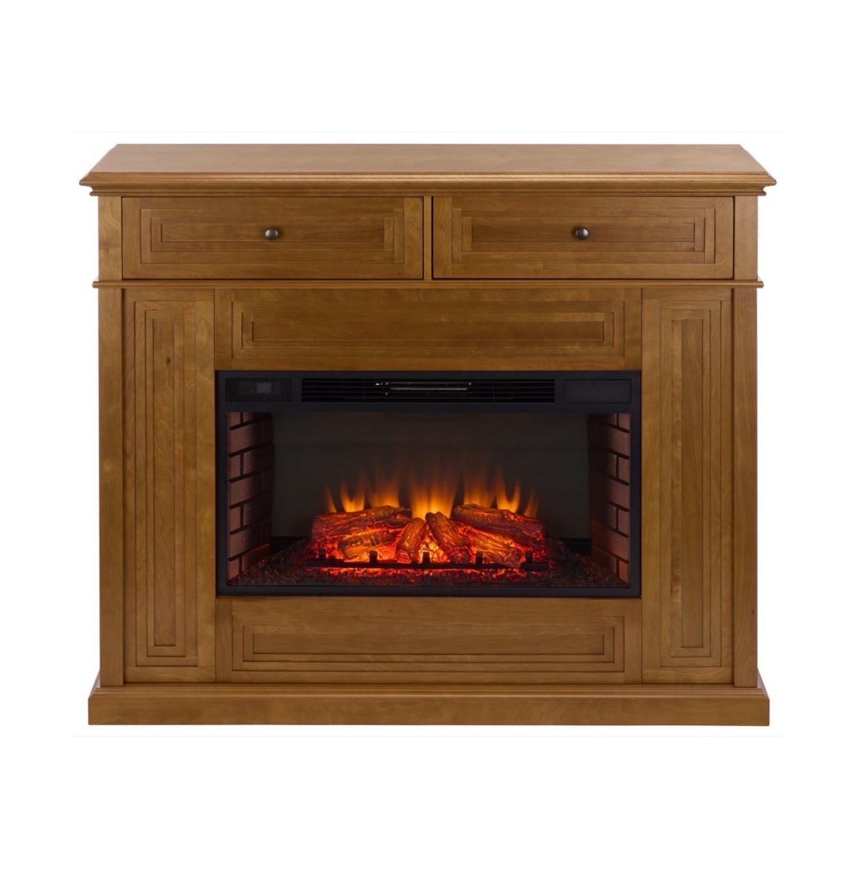 Click here for Augusta Home Trevor 2 Drawer Wood Mantel Fireplace... prices