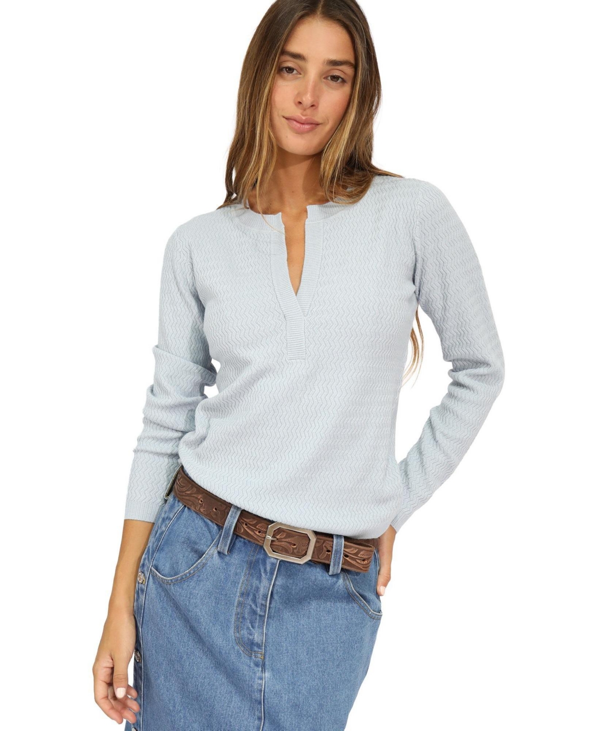 Click here for Belle & Bloom Womens Frankie Textured Knitted Long... prices