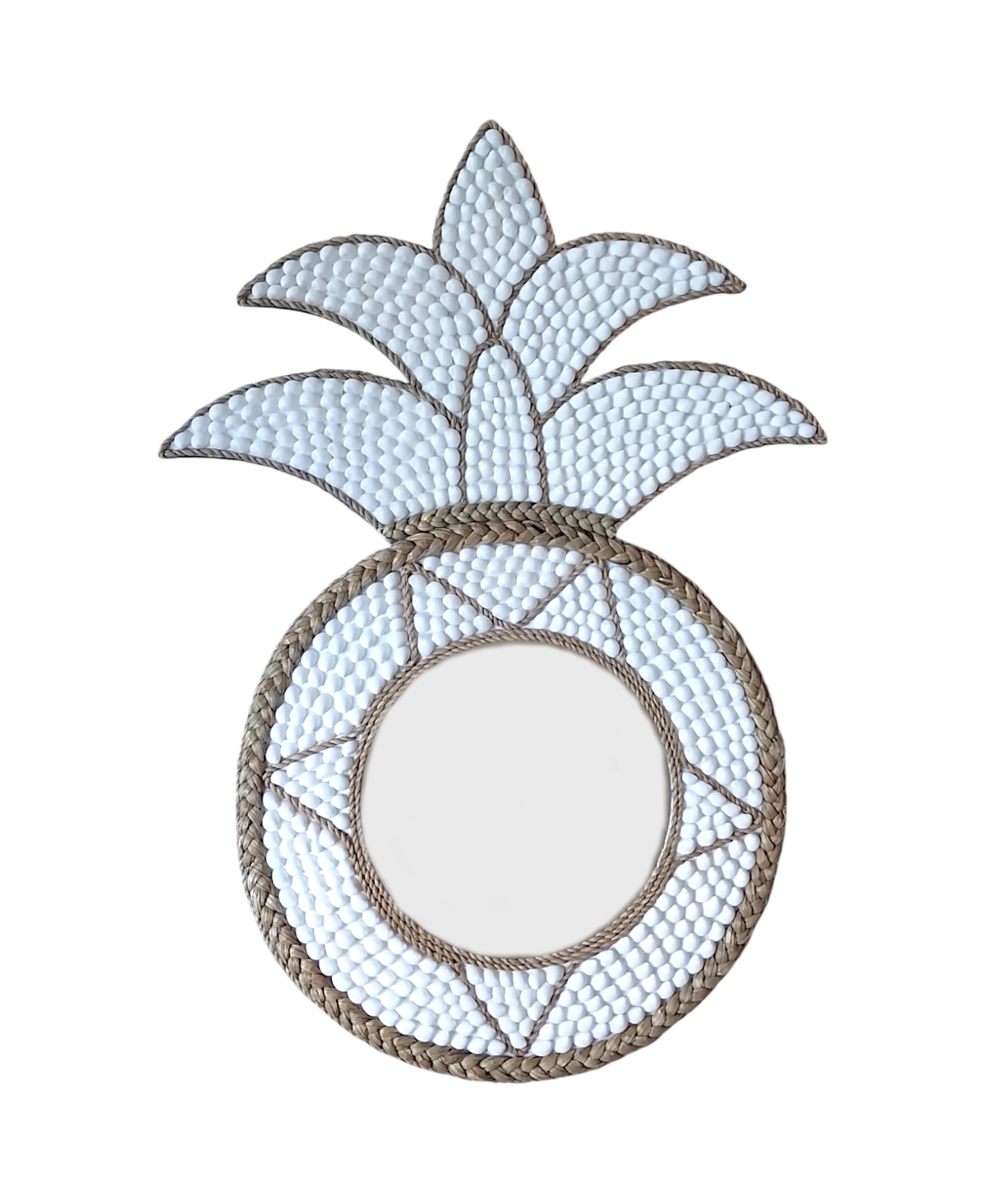 Click here for The Artisan & Company  Pineapple Wall Mirror - Whi... prices