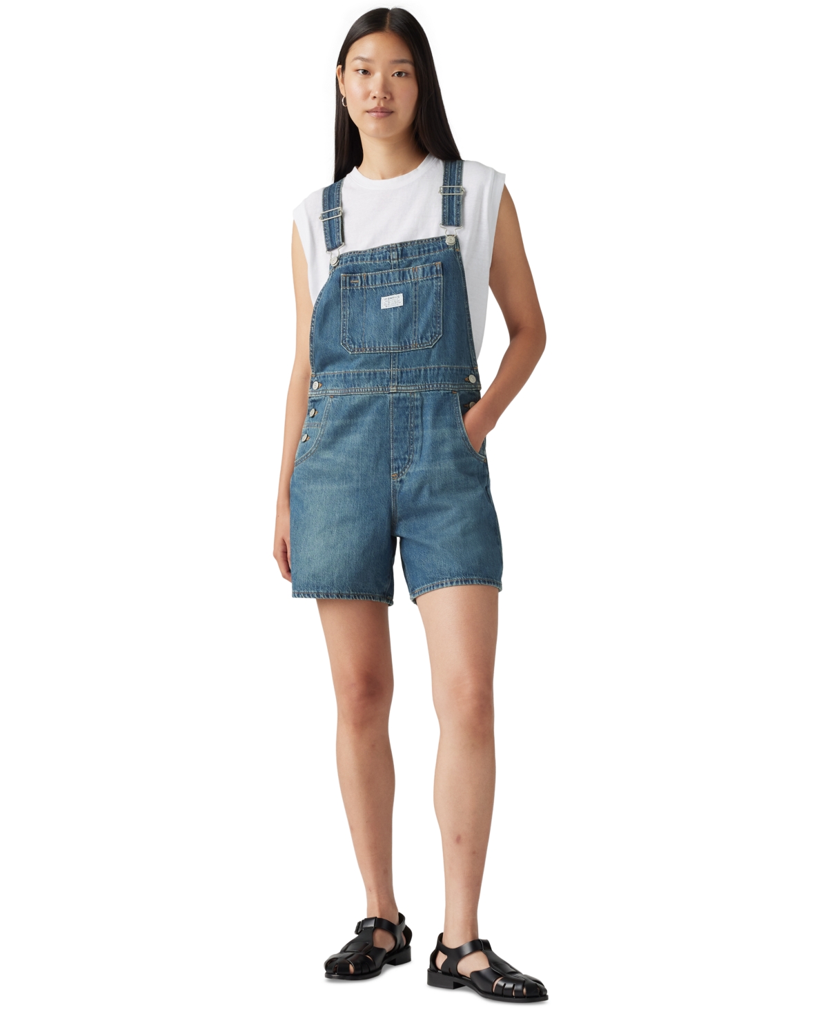 Click here for Levis Premium Womens Pocket Detail Utility Shortal... prices