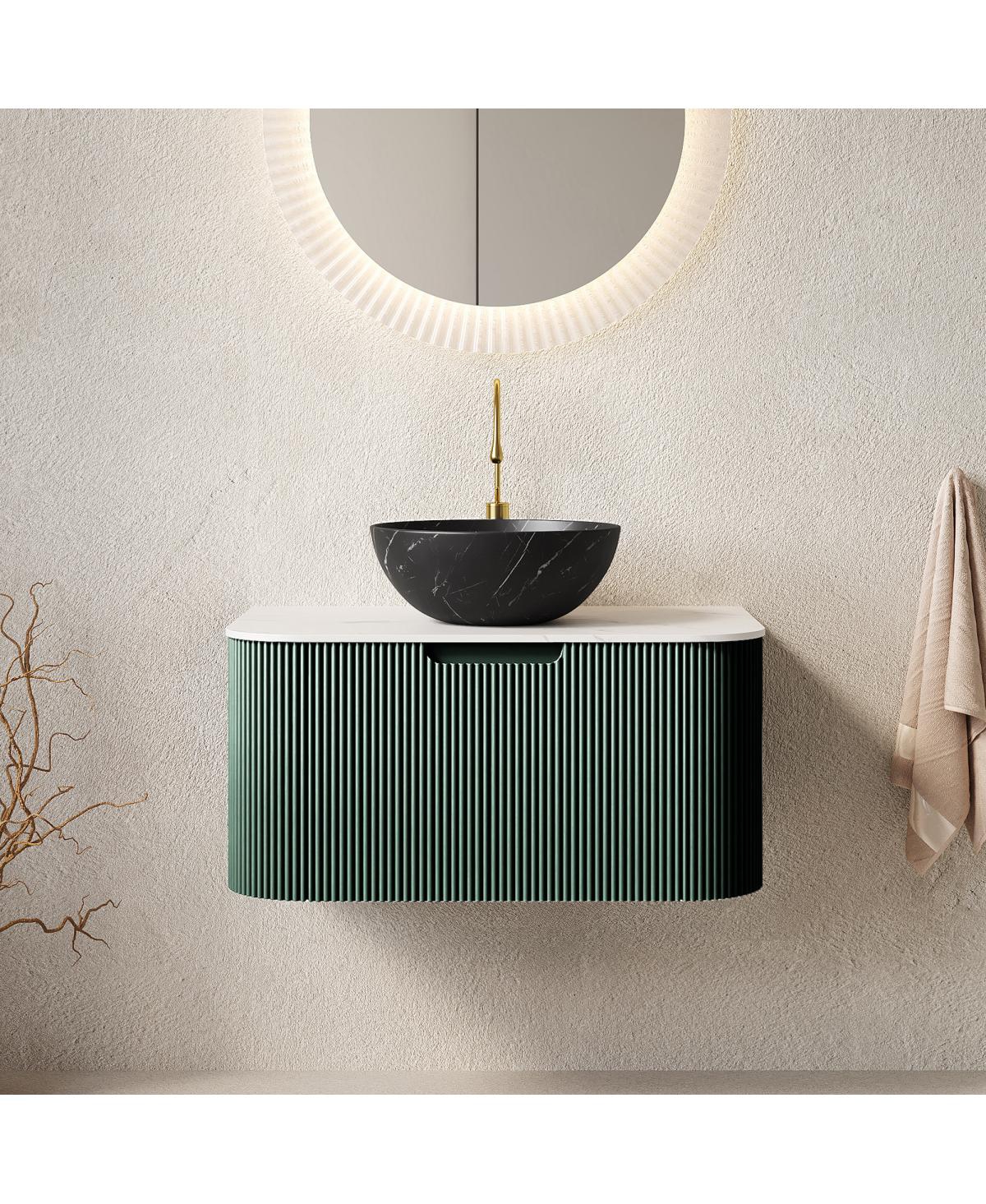 Click here for Sillysis Wall-Mounted Bathroom Vanity with Ceramic... prices
