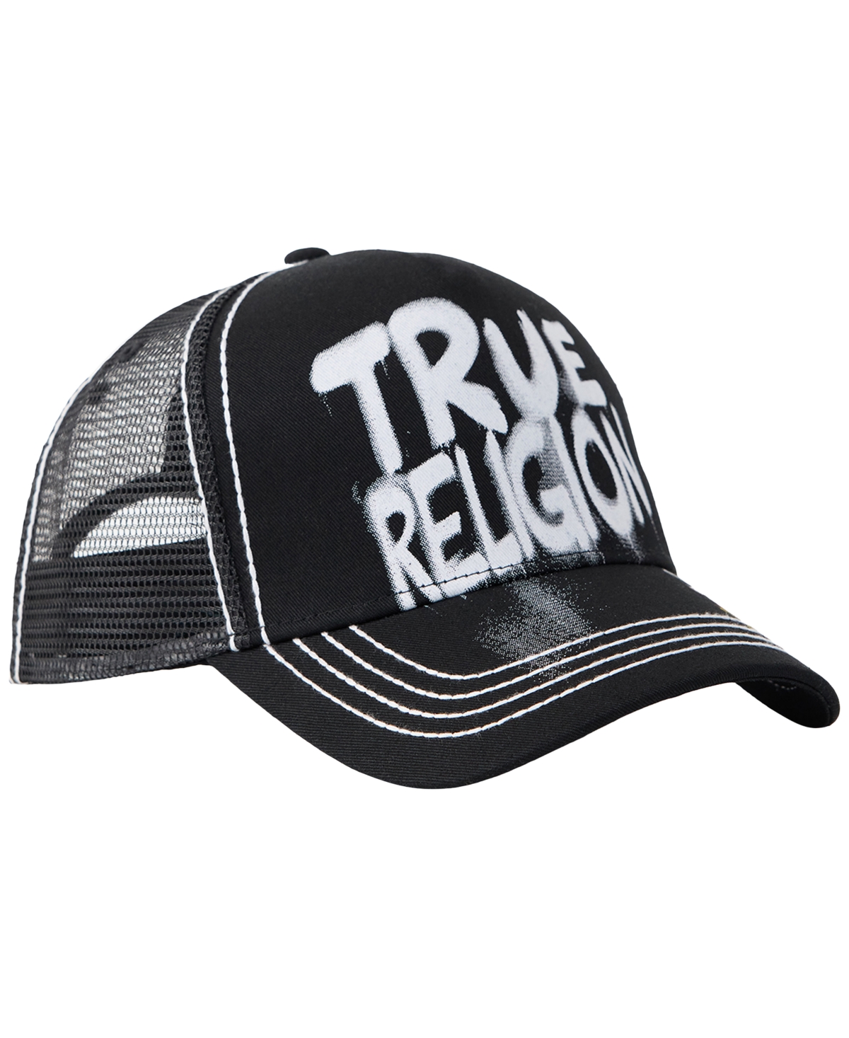 Click here for True Religion Mens Graffiti Trucker Hat - Jet Blac... prices