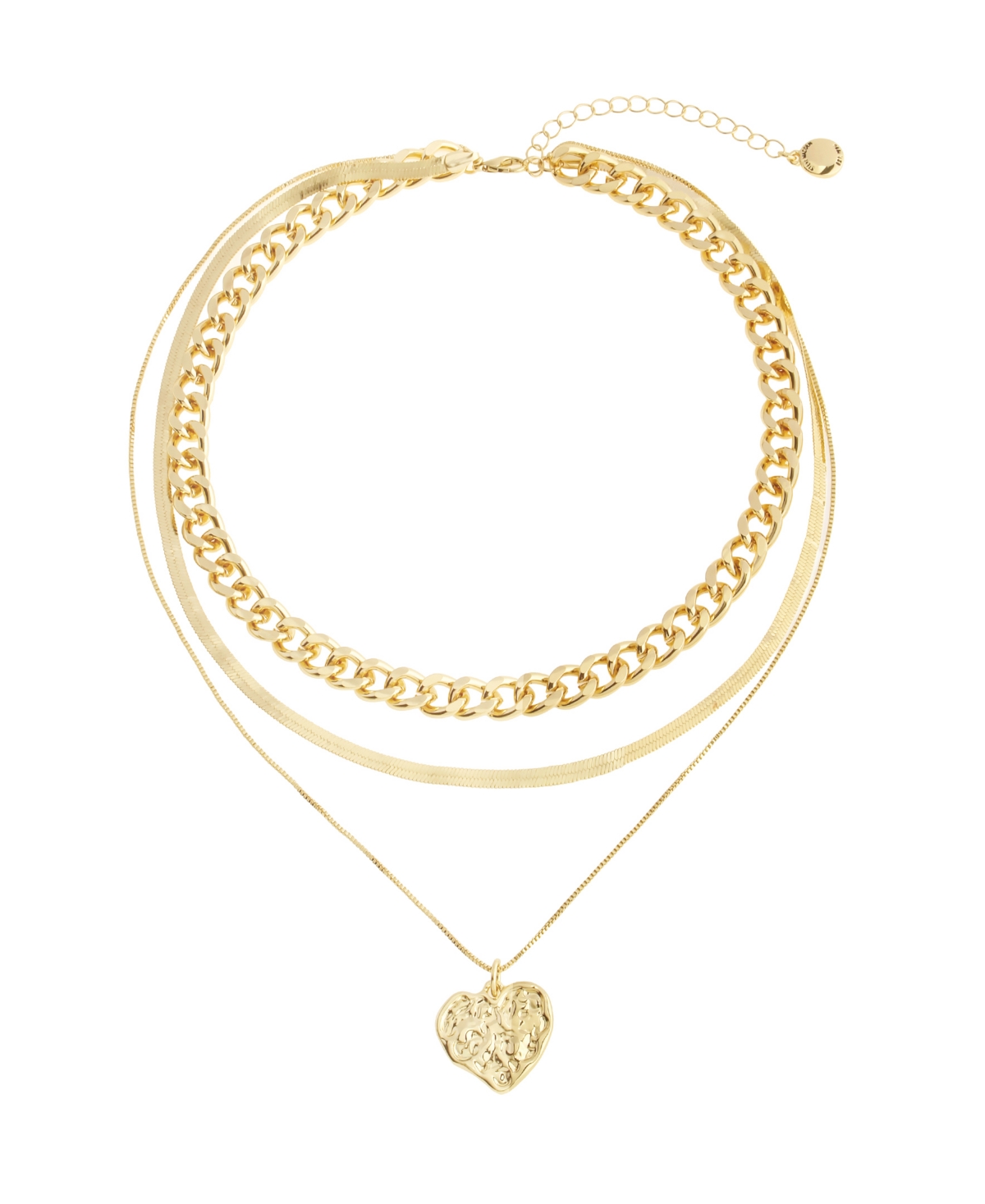 Click here for Steve Madden Gold Boho Heart Layered Necklace - Go... prices