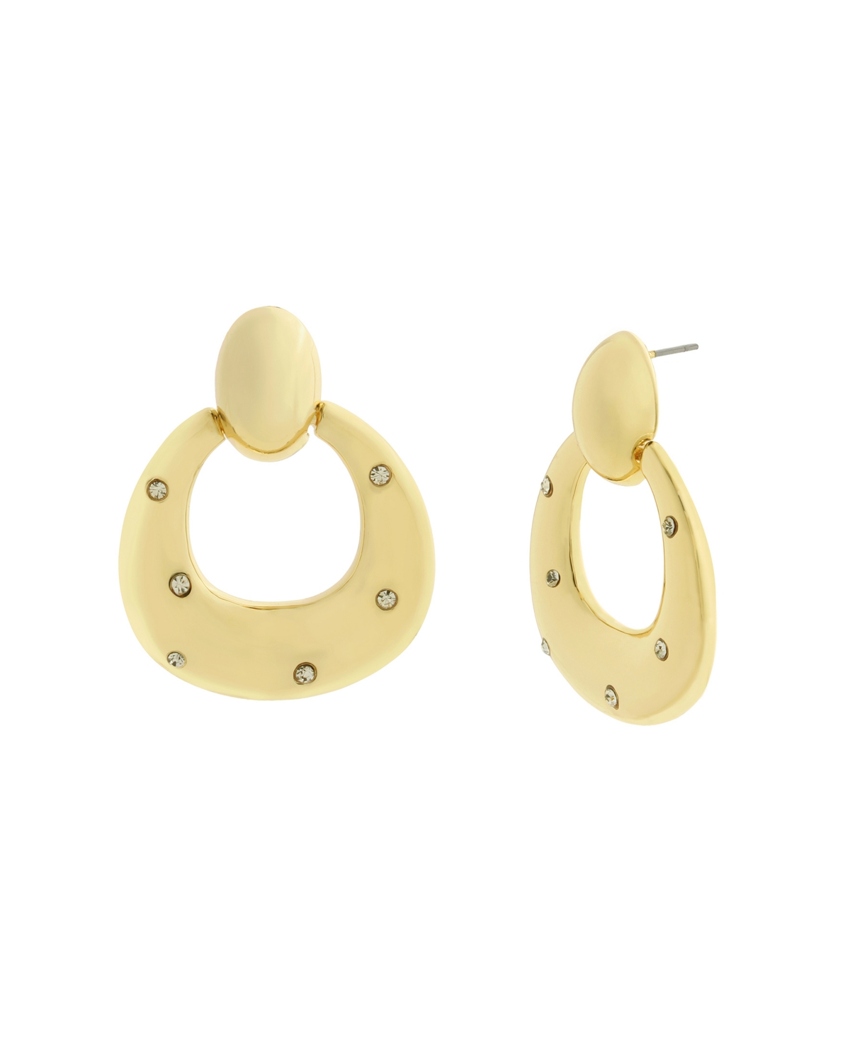 Click here for Steve Madden Gold Boho Doorknocker Earrings - Brow... prices