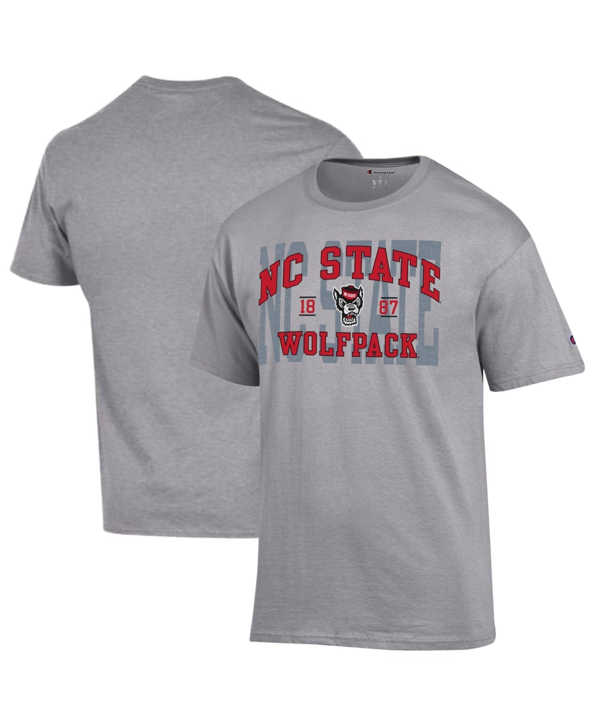 Click here for Champion Mens Heather Gray Nc State Wolfpack Varsi... prices