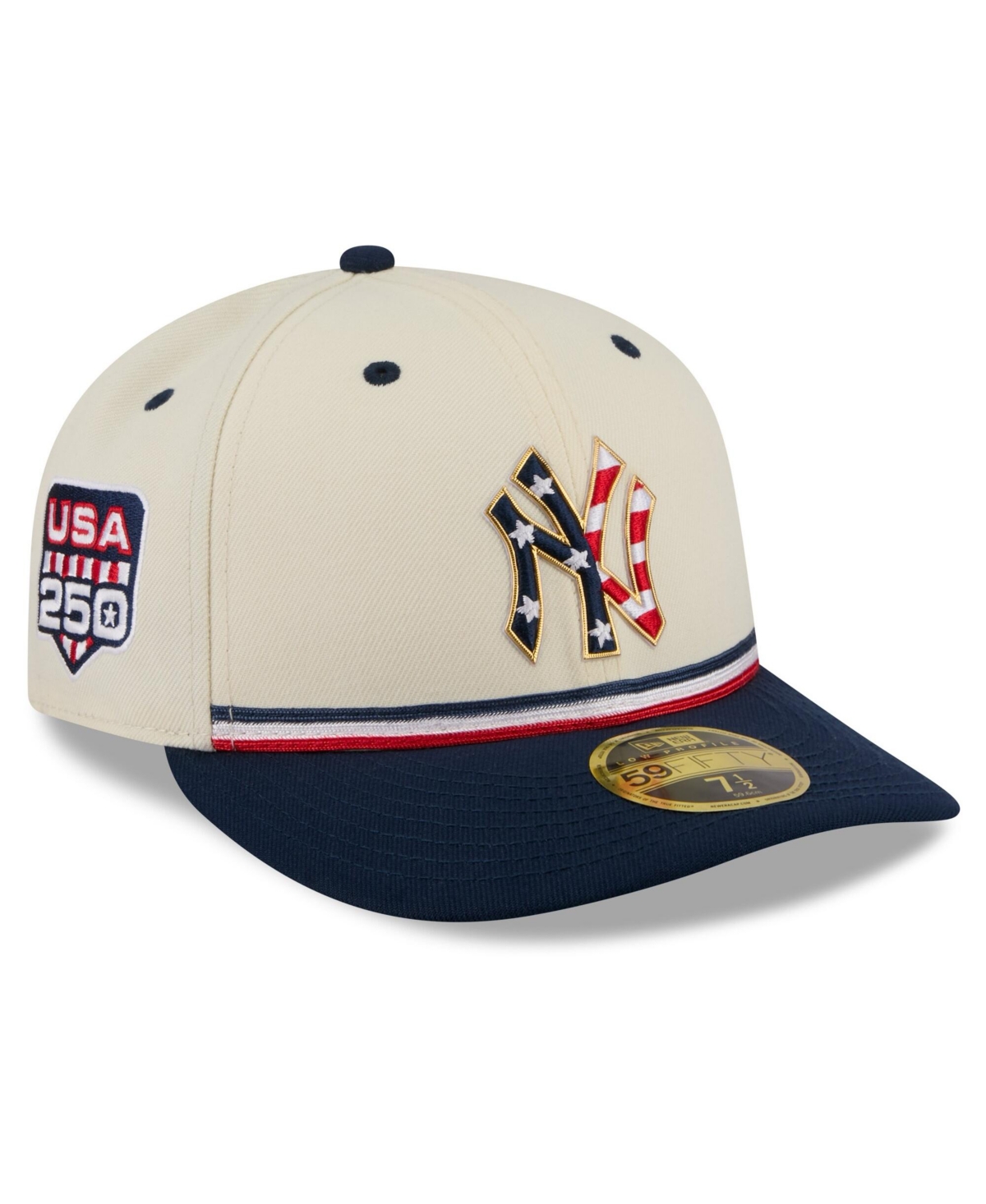 Click here for New Era Mens Cream/Navy New York Yankees Usa 250 F... prices