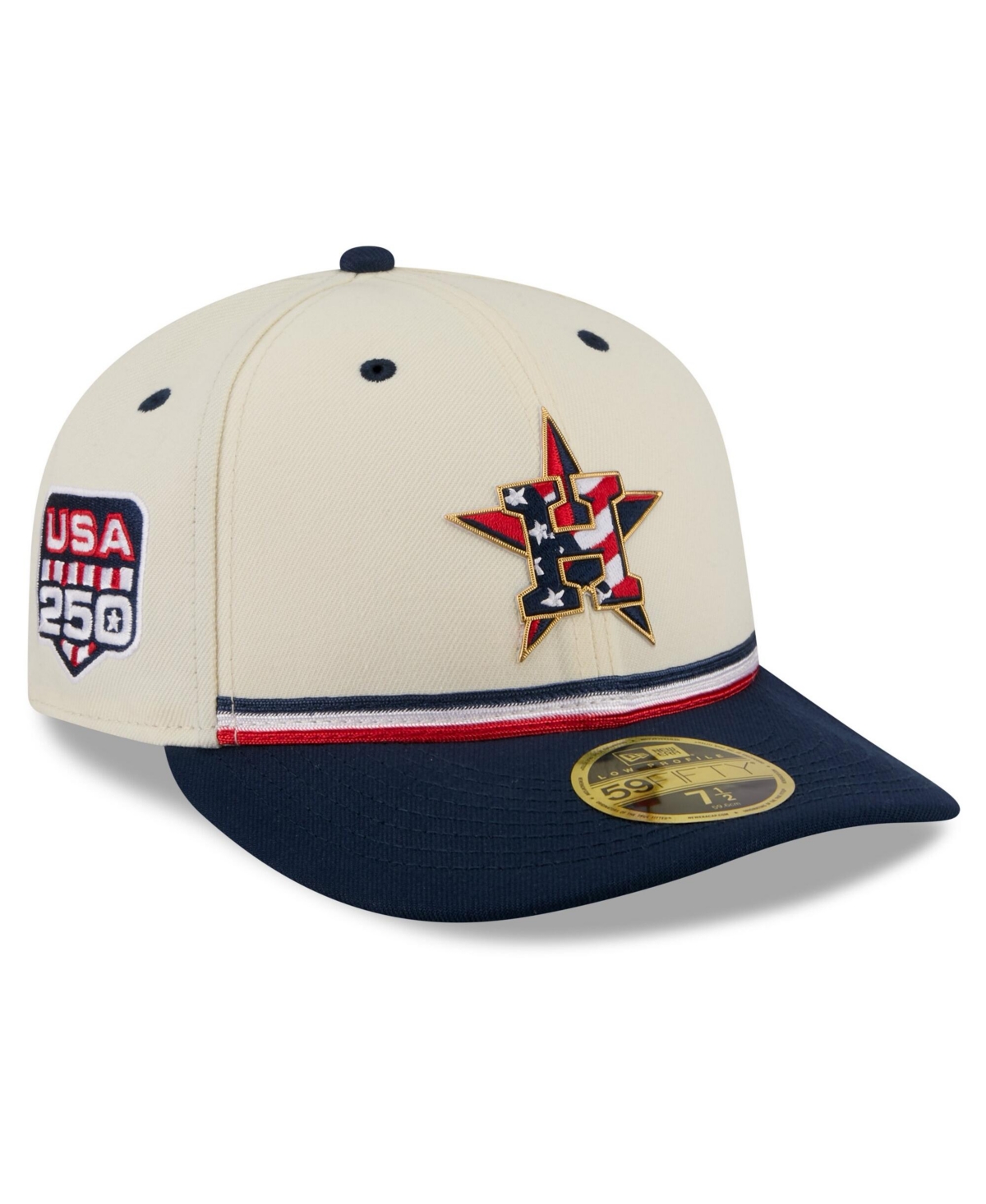 Click here for New Era Mens Cream/Navy Houston Astros Usa 250 Fou... prices