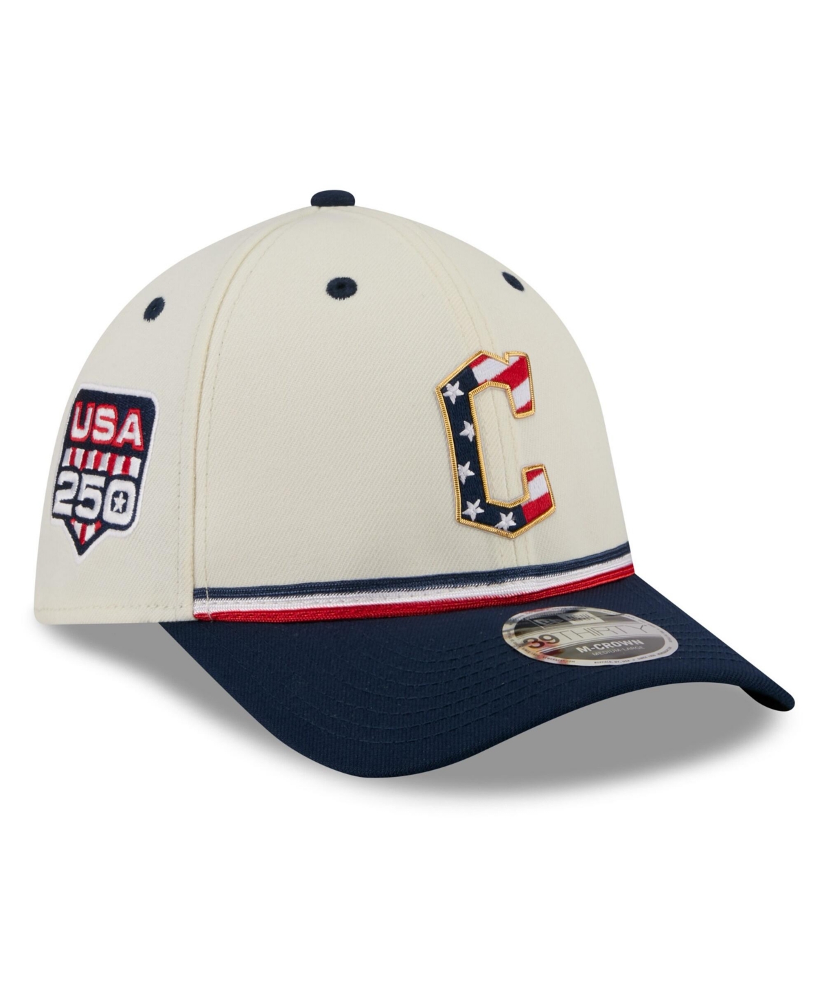 Click here for New Era Mens Cream/Navy Cleveland Guardians Usa 25... prices
