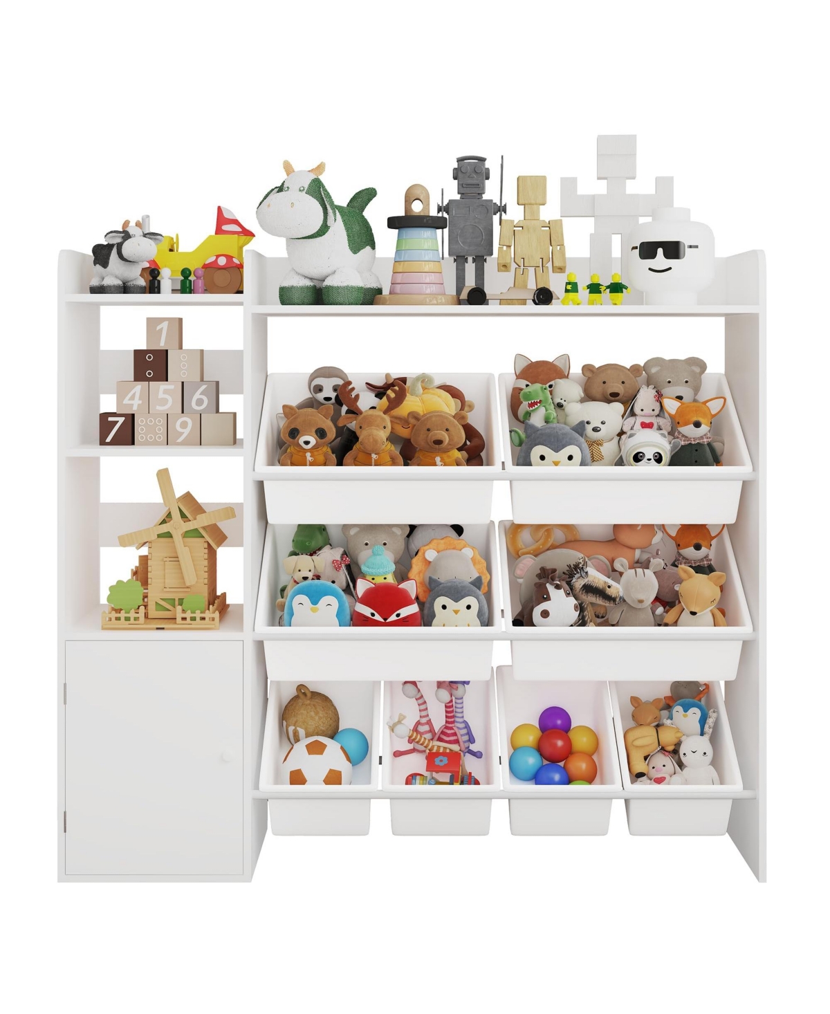 Click here for homfan 4-Tier Kids Toy Organizer with 8 Removable... prices