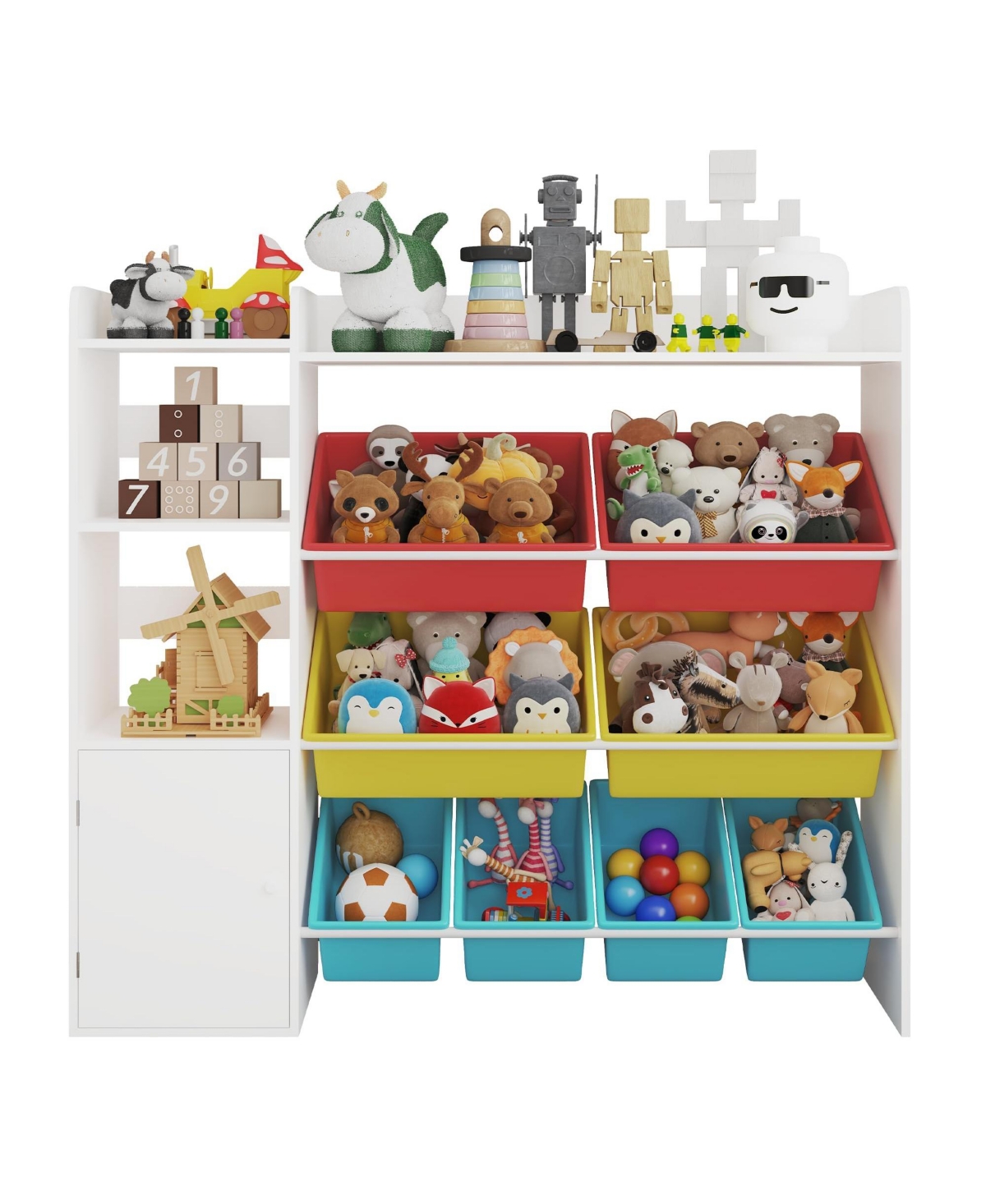 Click here for homfan 4-Tier Kids Toy Organizer with 8 Removable... prices
