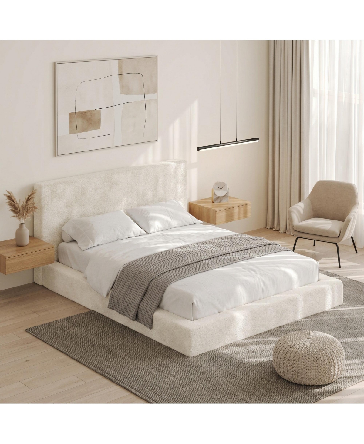 Click here for Sailvan Queen Cloud Upholstered Bed Surround Witho... prices