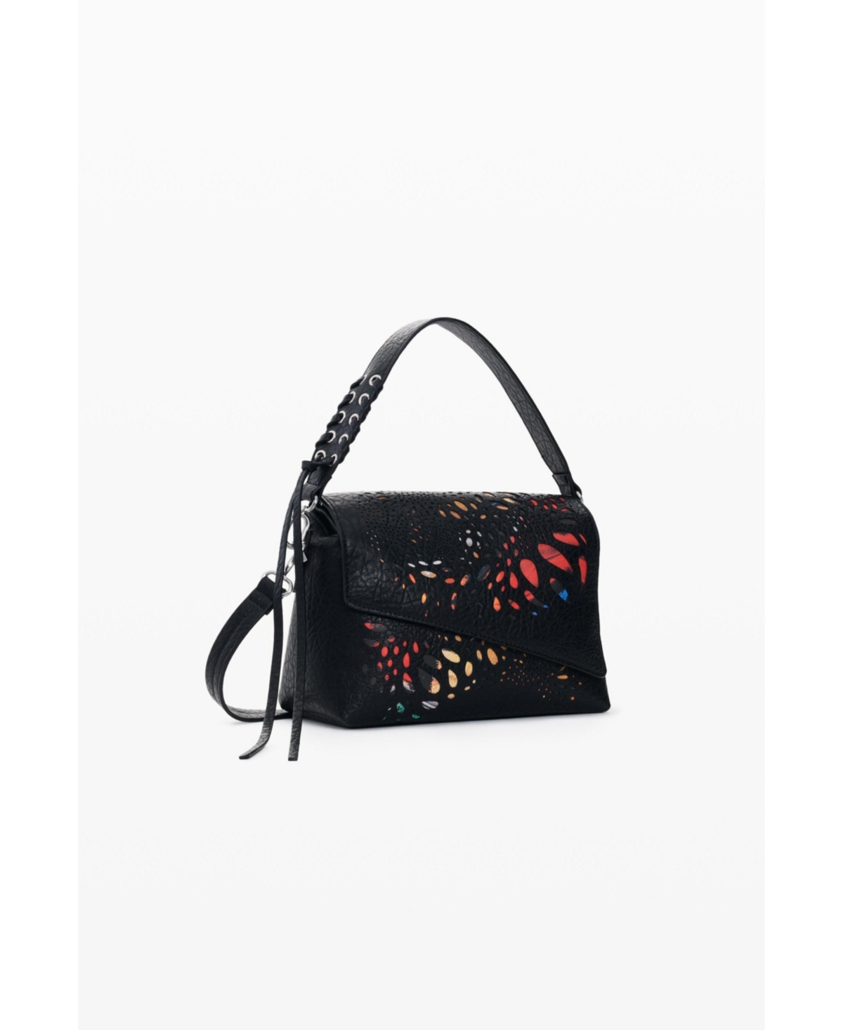 Click here for Desigual Womens Small Butterfly Bag - Black prices