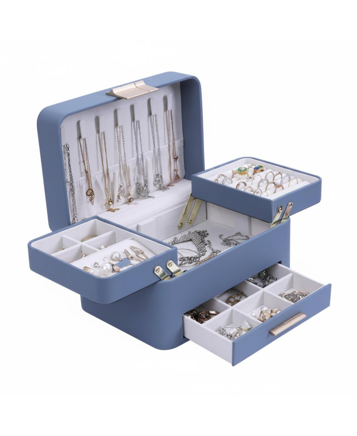 Click here for Yigii 3 Layers Jewelry Organizer Box with Drawers... prices