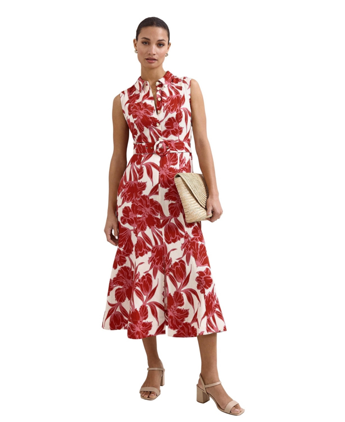 Click here for Phase Eight Womens Elspeth Dress - Red prices
