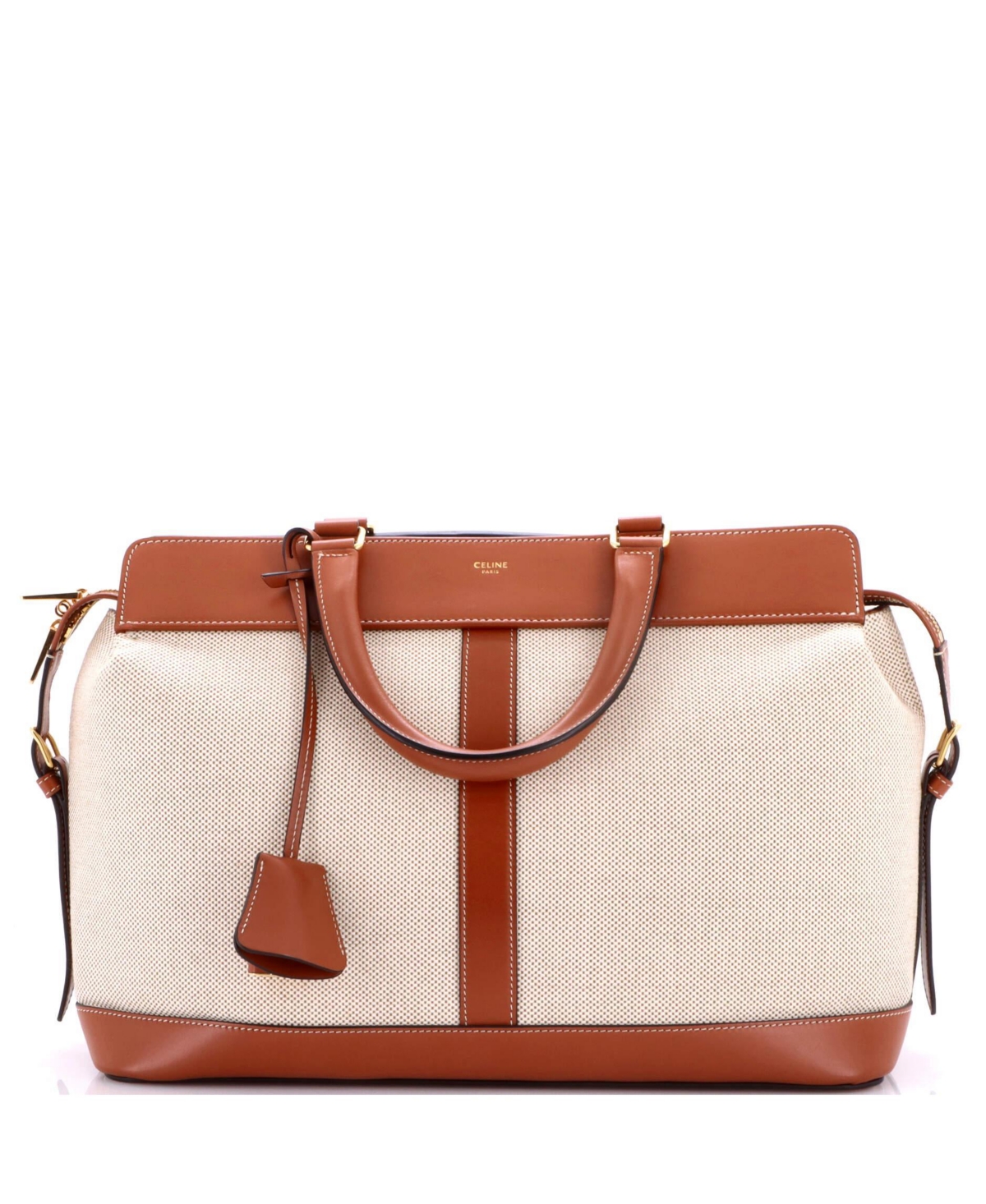 Click here for Pre-Owned Celine Medium Cabas de France Tote Canva... prices