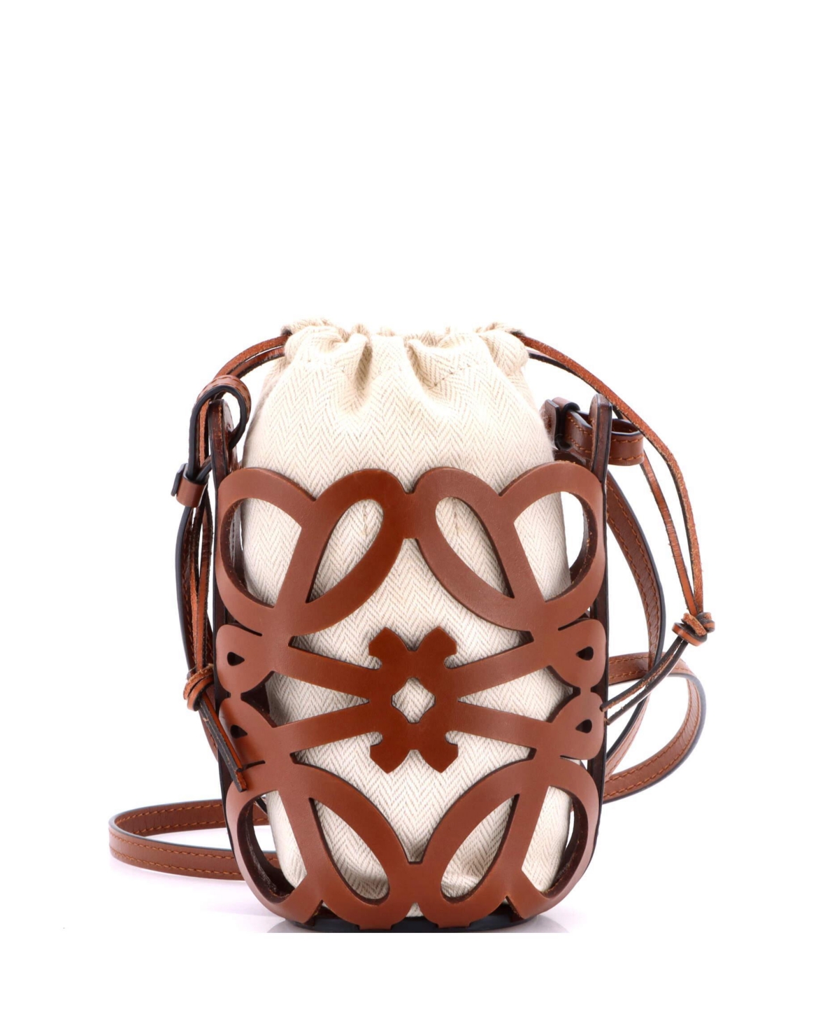 Click here for Pre-Owned Loewe Mini Anagram Drawstring Bucket Cro... prices
