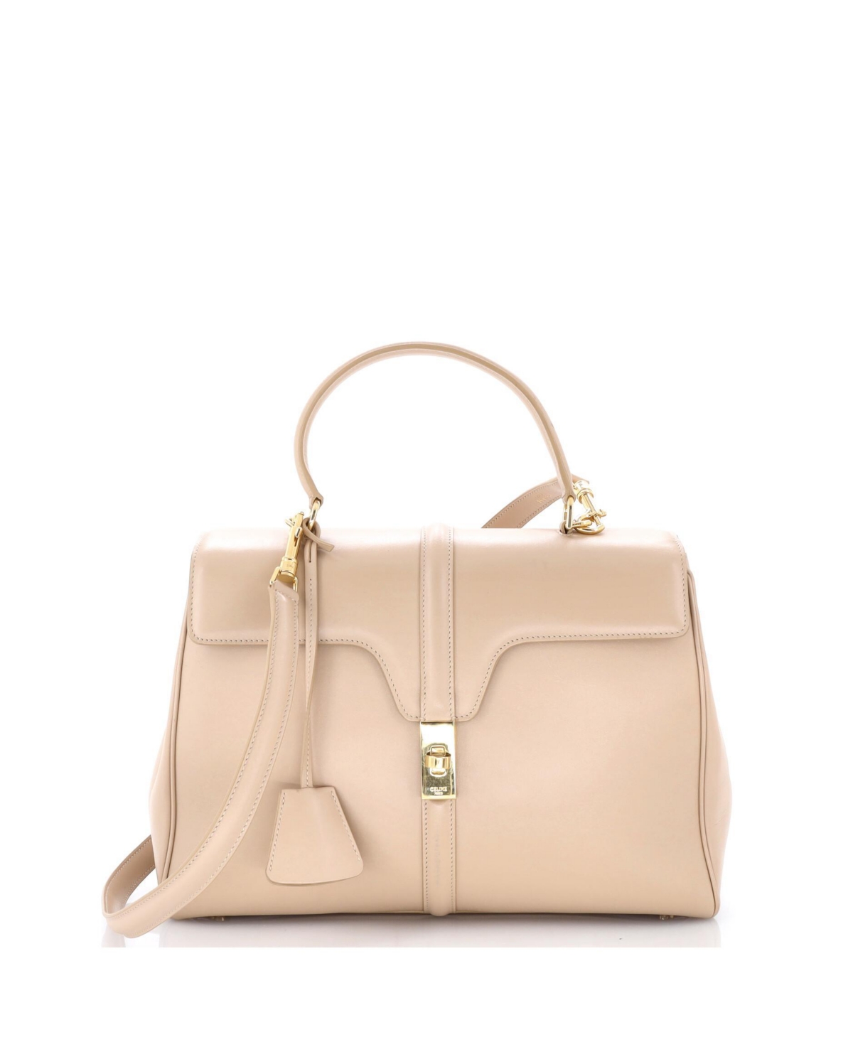 Click here for Pre-Owned Celine Medium 16 Top Handle Bag Smooth C... prices