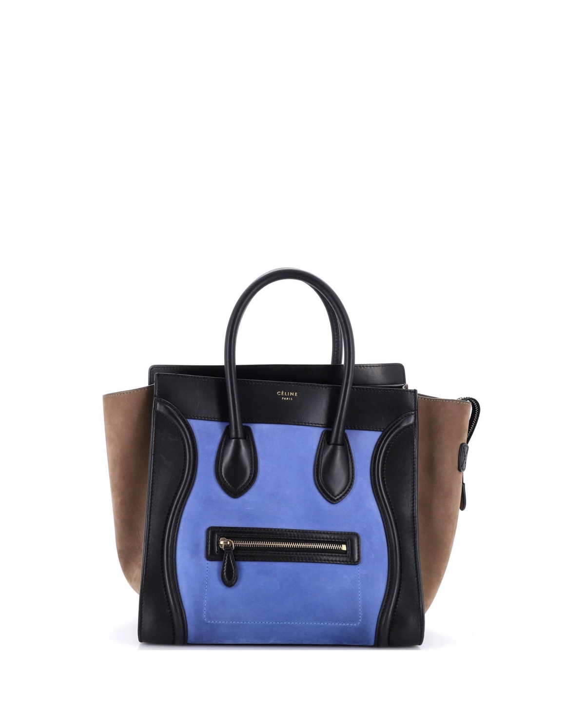 Click here for Pre-Owned Celine Mini Tricolor Luggage Bag Leather... prices