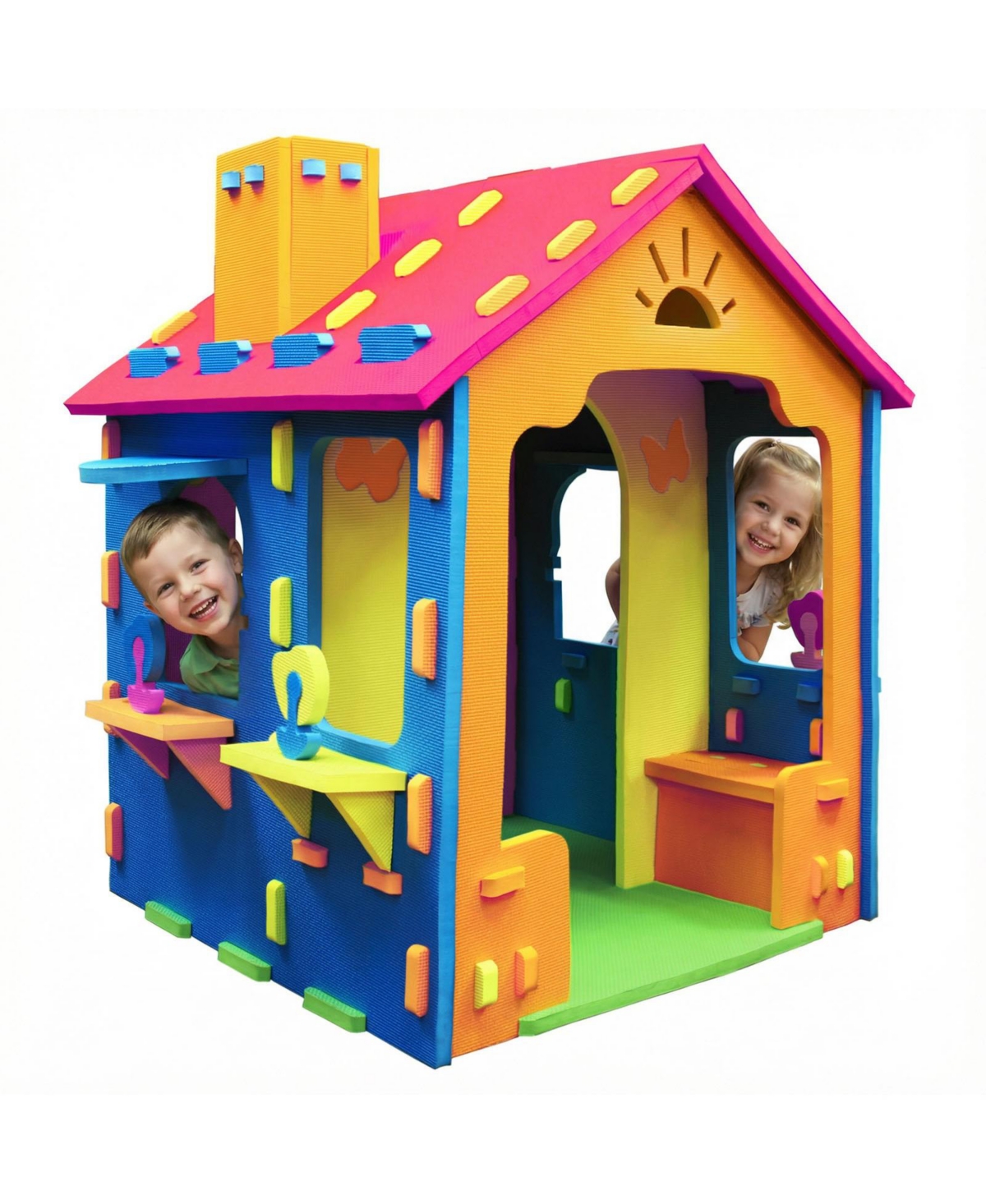 Click here for Mecale Indoor Eva Foam Cottage Playhouse with Roof... prices