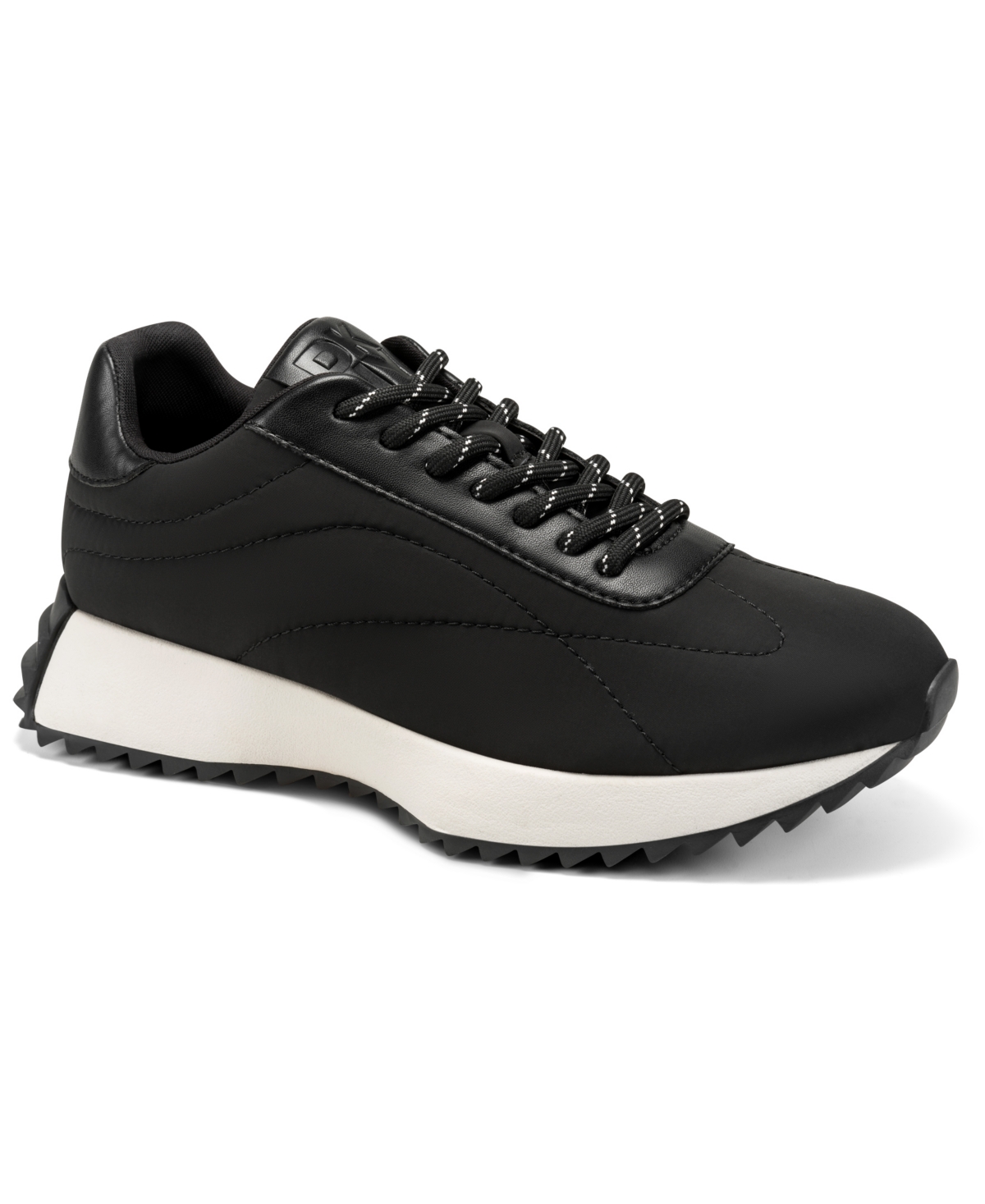 Click here for Dkny Womens Natanya Lace-Up Sneakers - Black prices