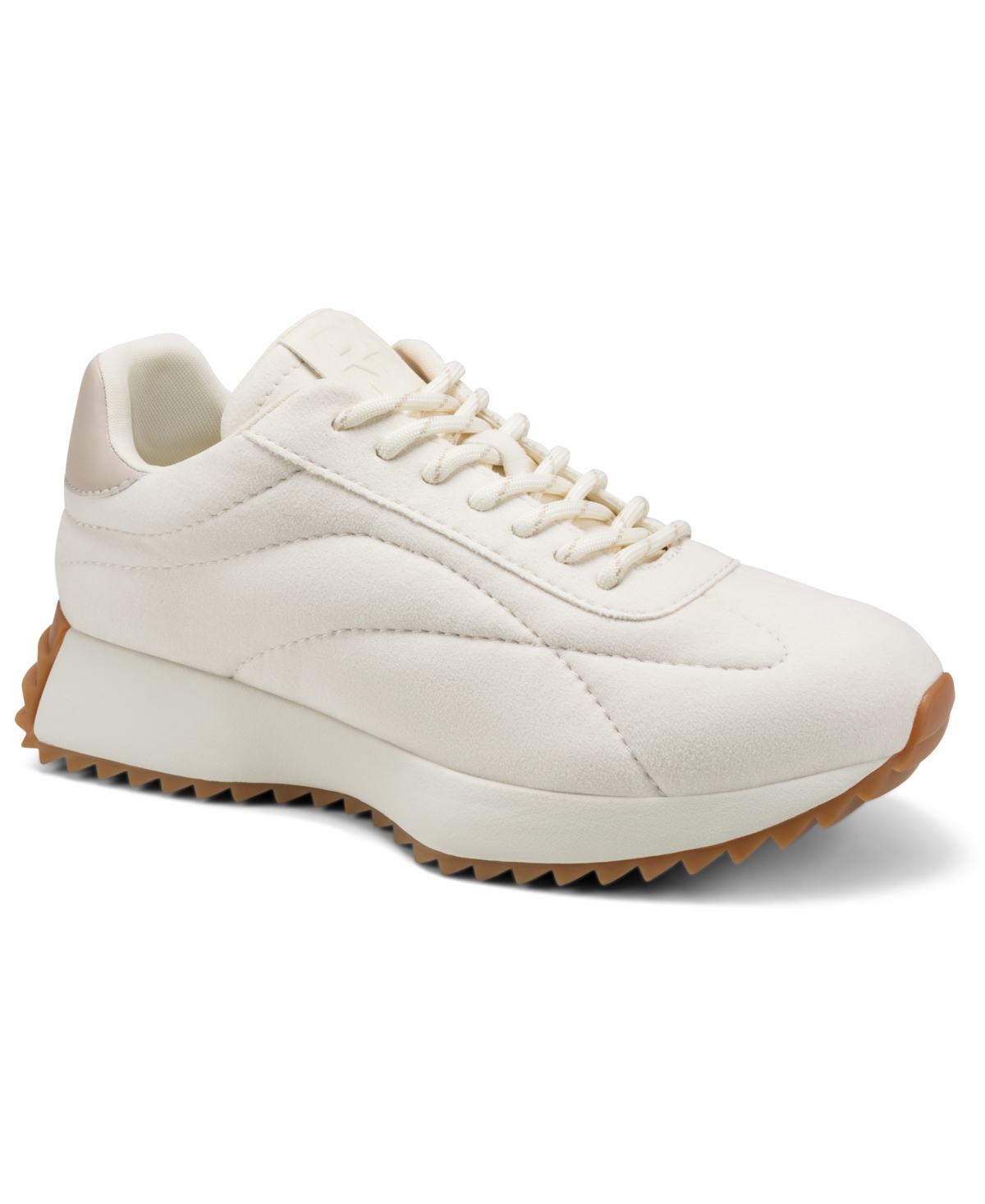 Click here for Dkny Womens Natanya Lace-Up Sneakers - Coconut prices
