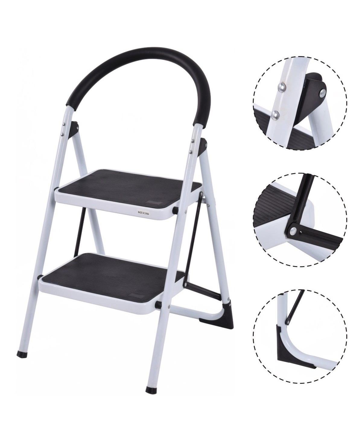 Click here for Costway 2 Step Ladder Folding Stool Heavy Duty 330... prices