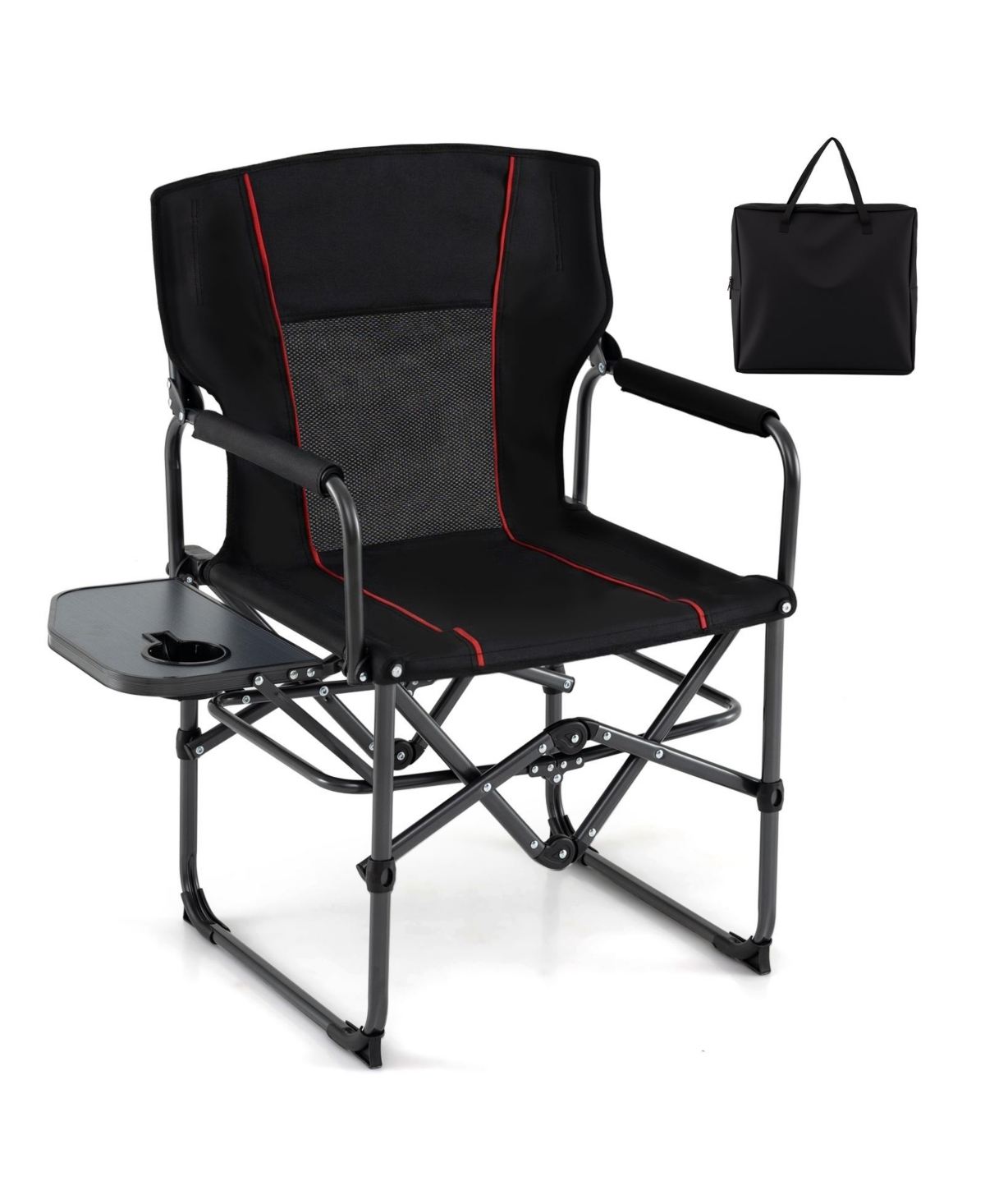 Click here for Mecale Folding Camping Chair with Side Table and C... prices