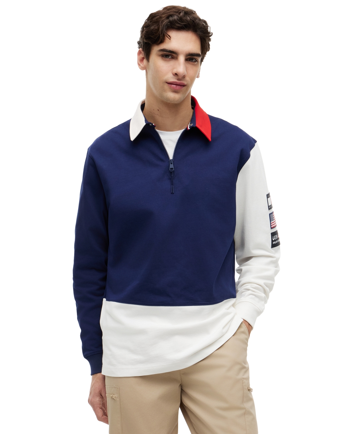 Click here for Tommy Hilfiger Mens Us Sailing Color-Block Regular... prices
