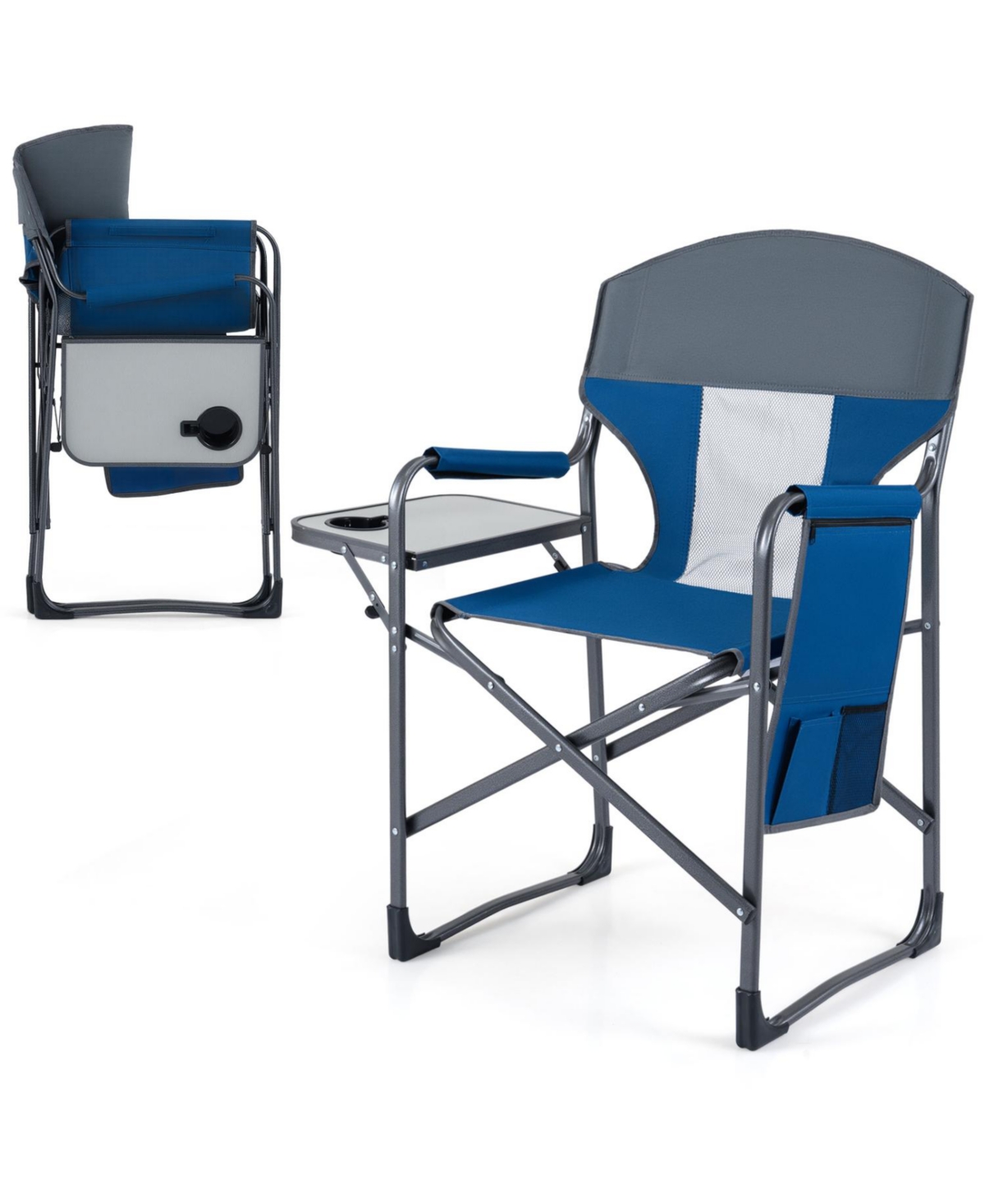 Click here for Mecale Folding Camping Chair with Cup Holder  Side... prices