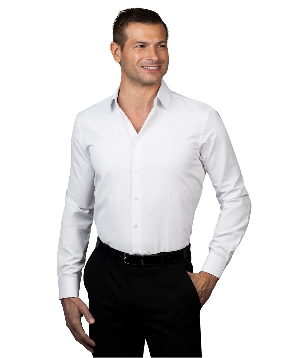 Click here for Ben Sherman Mens Slim-Fit Dress Shirt - White prices