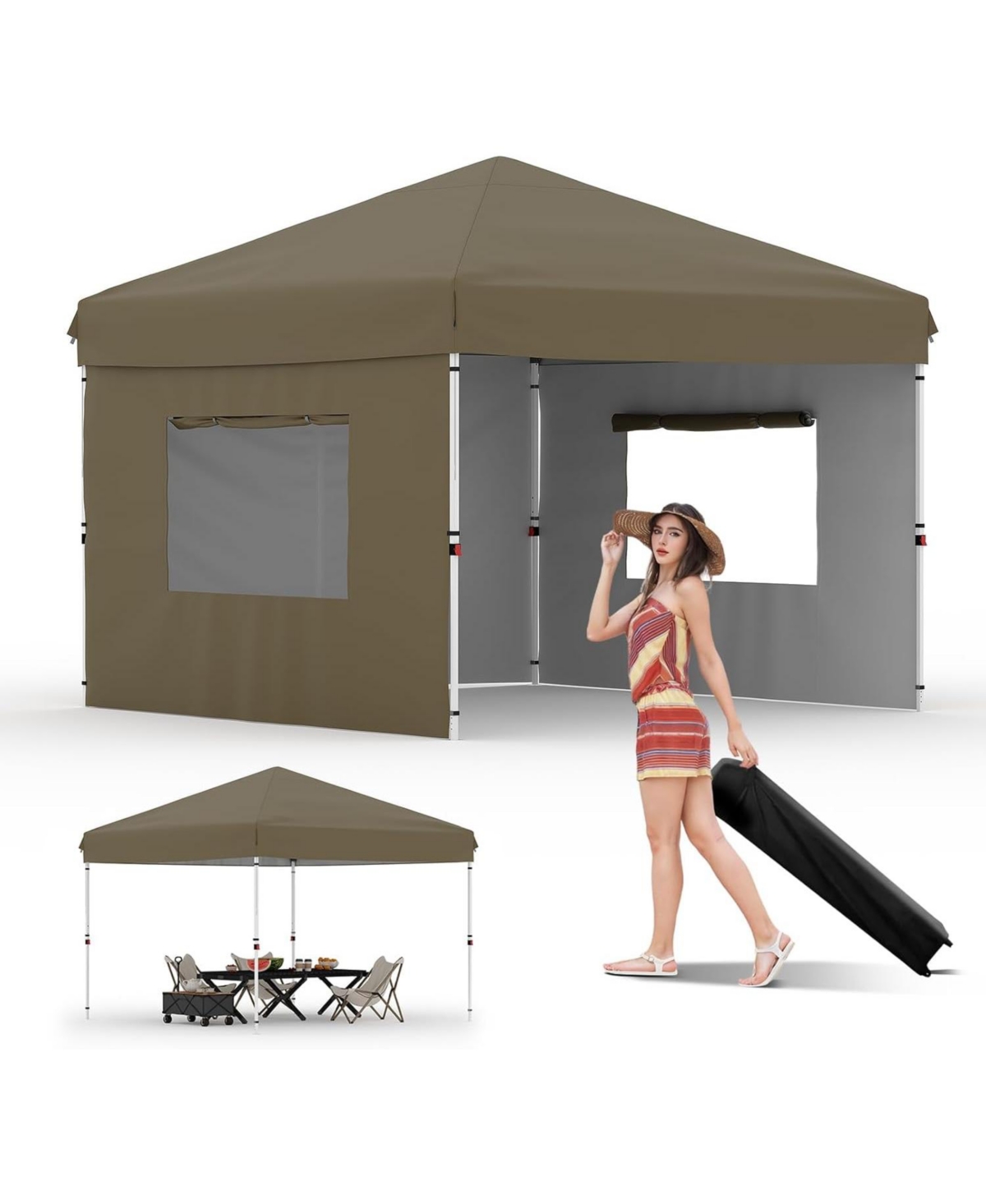 Click here for gaomon 10x10 Feet Pop Up Canopy Tent  Outdoor Inst... prices