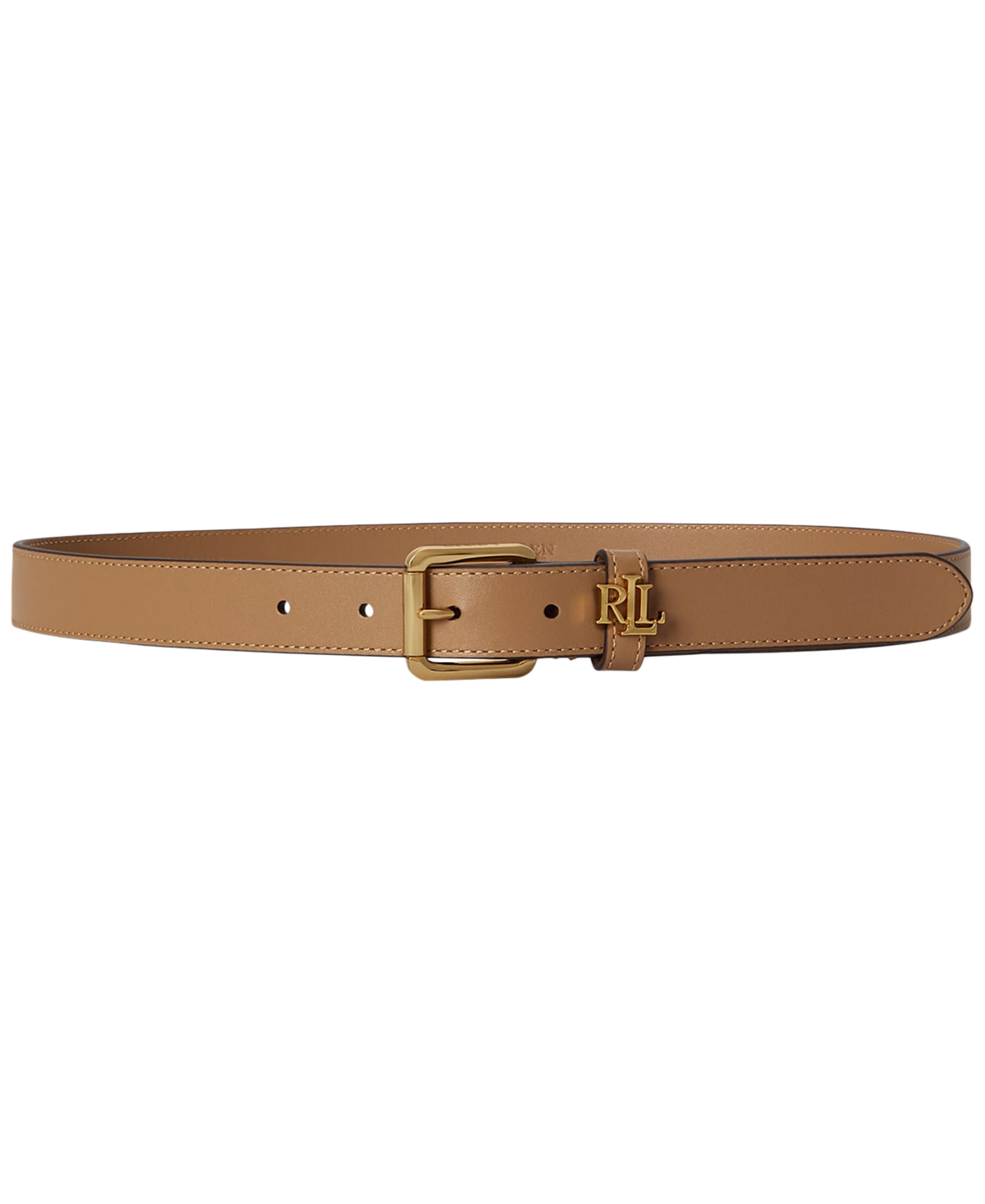 Click here for Lauren Ralph Lauren Logo Keeper Leather Skinny Bel... prices