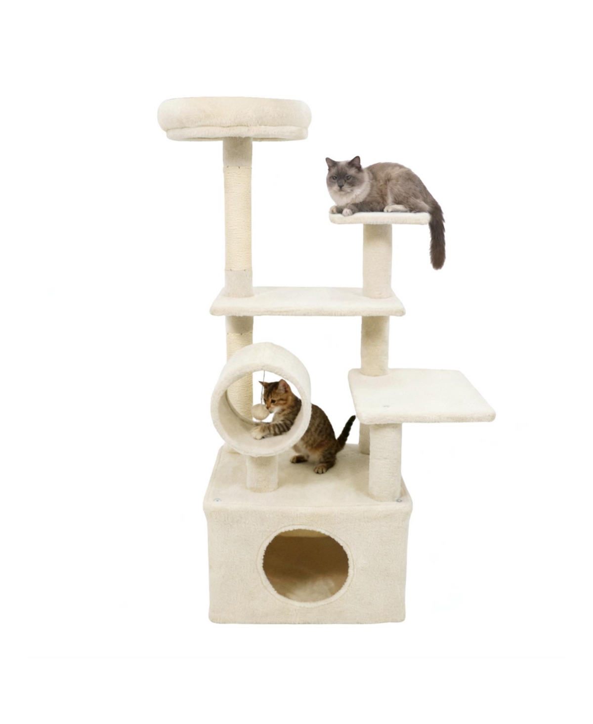 Click here for Gymax 48 Tall Cat Tree With Large Condo Padded Top... prices
