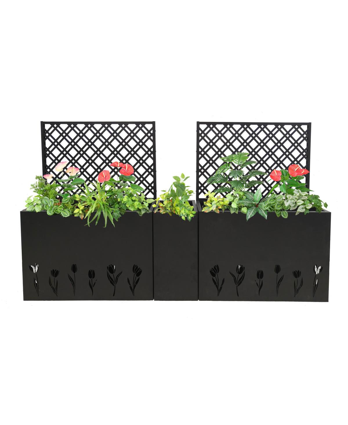 Click here for Streamdale Furniture Metal Planter-Trellis Combo (... prices