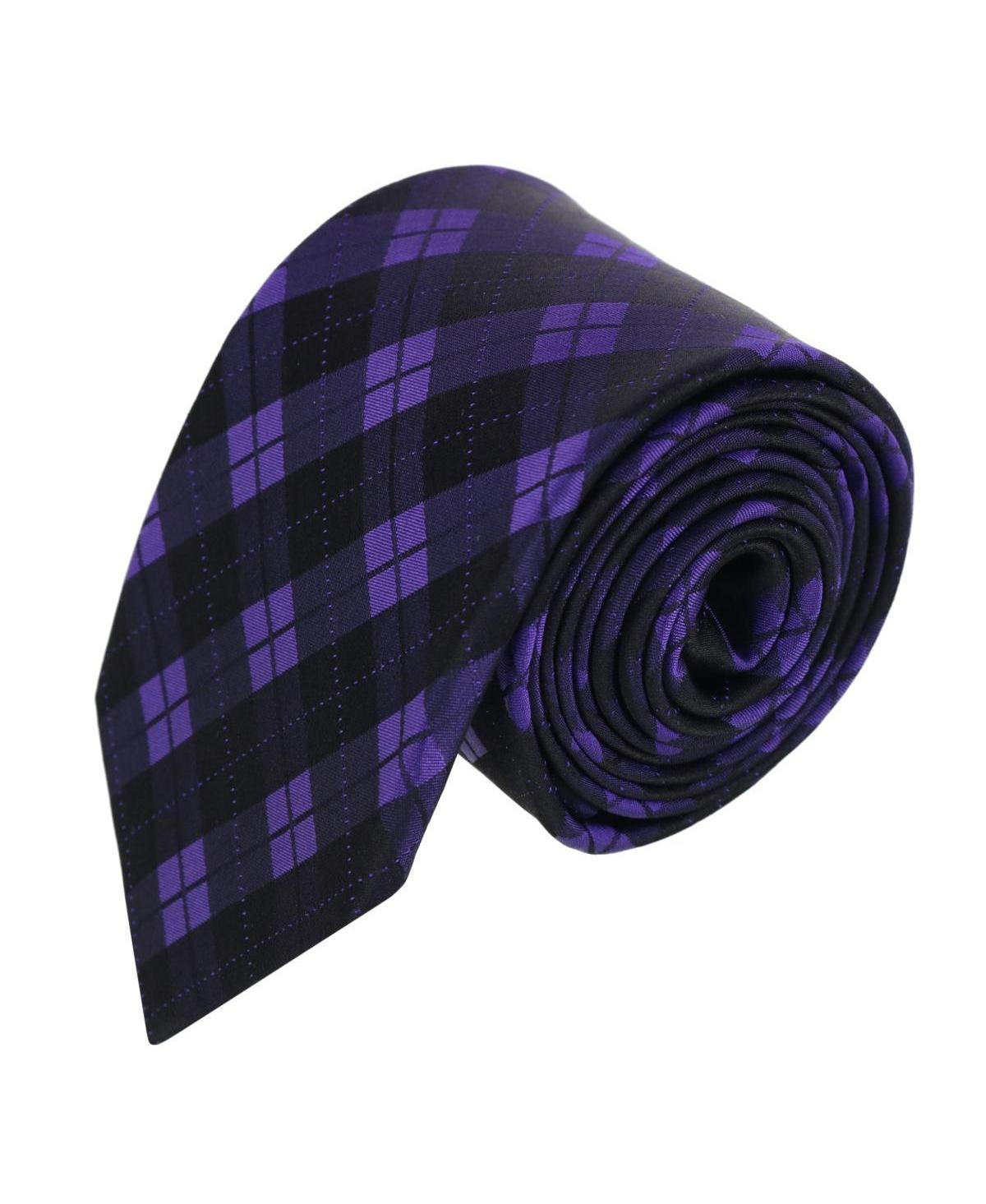 Click here for Trafalgar Mens Digby Checkered Plaid Silk Necktie... prices