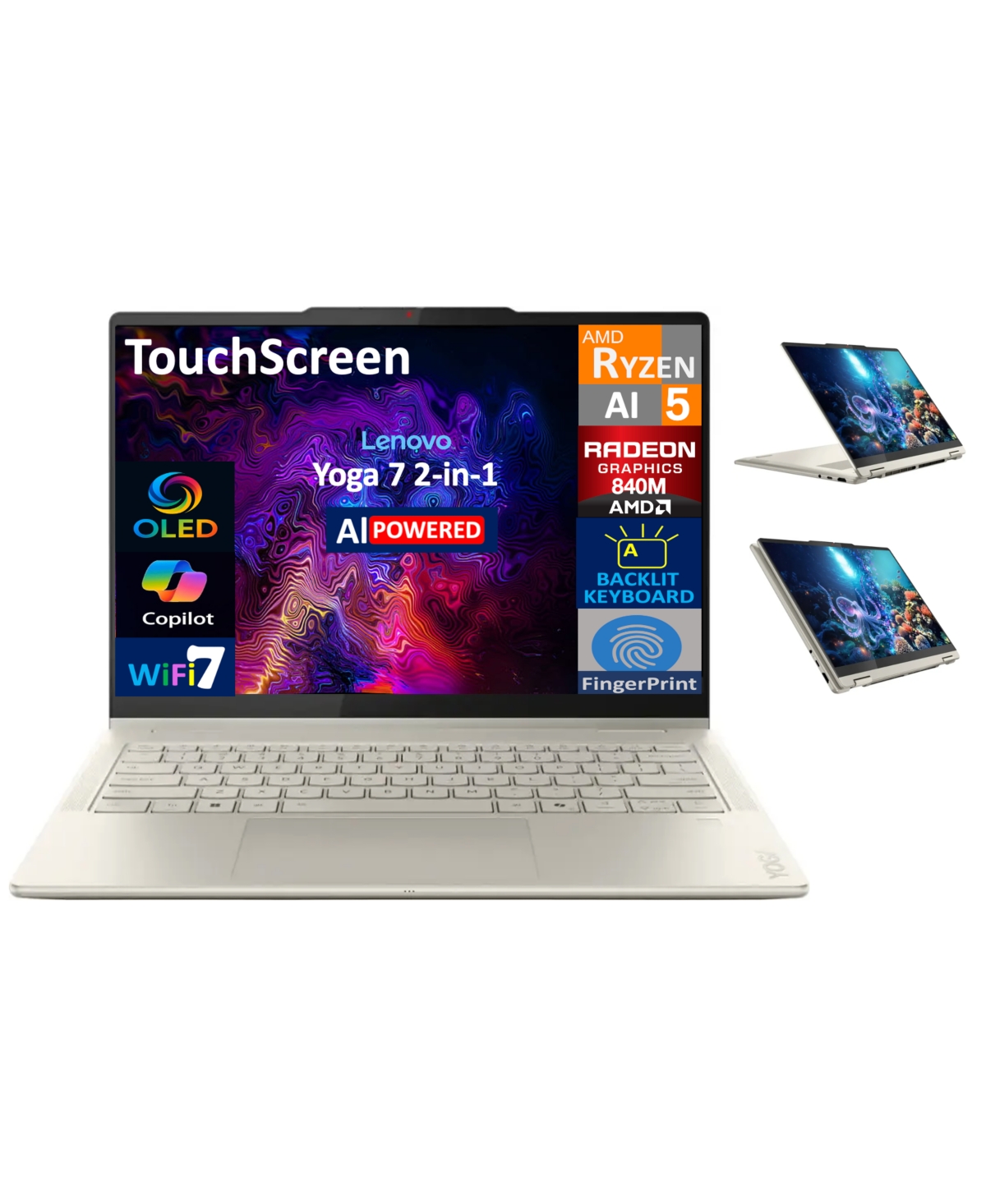 Click here for Lenovo Yoga 2-in-1 Laptop 14.0 Wuxga Display (Amd... prices