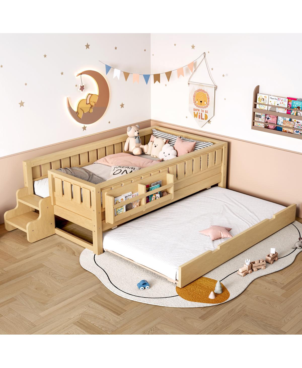 Click here for Streamdale Furniture Bed with Bookshelves Staircas... prices